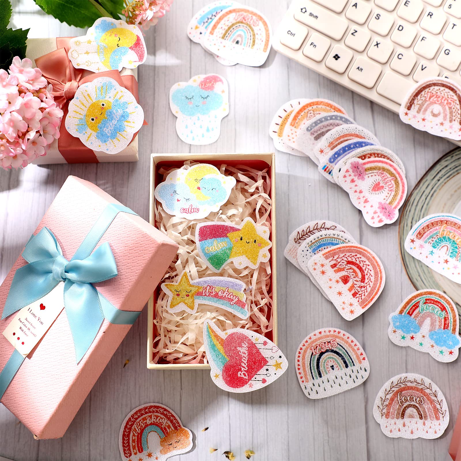 Snapklik.com : 50 Pieces Calm Sticker Anxiety Sensory Strip Textured ...