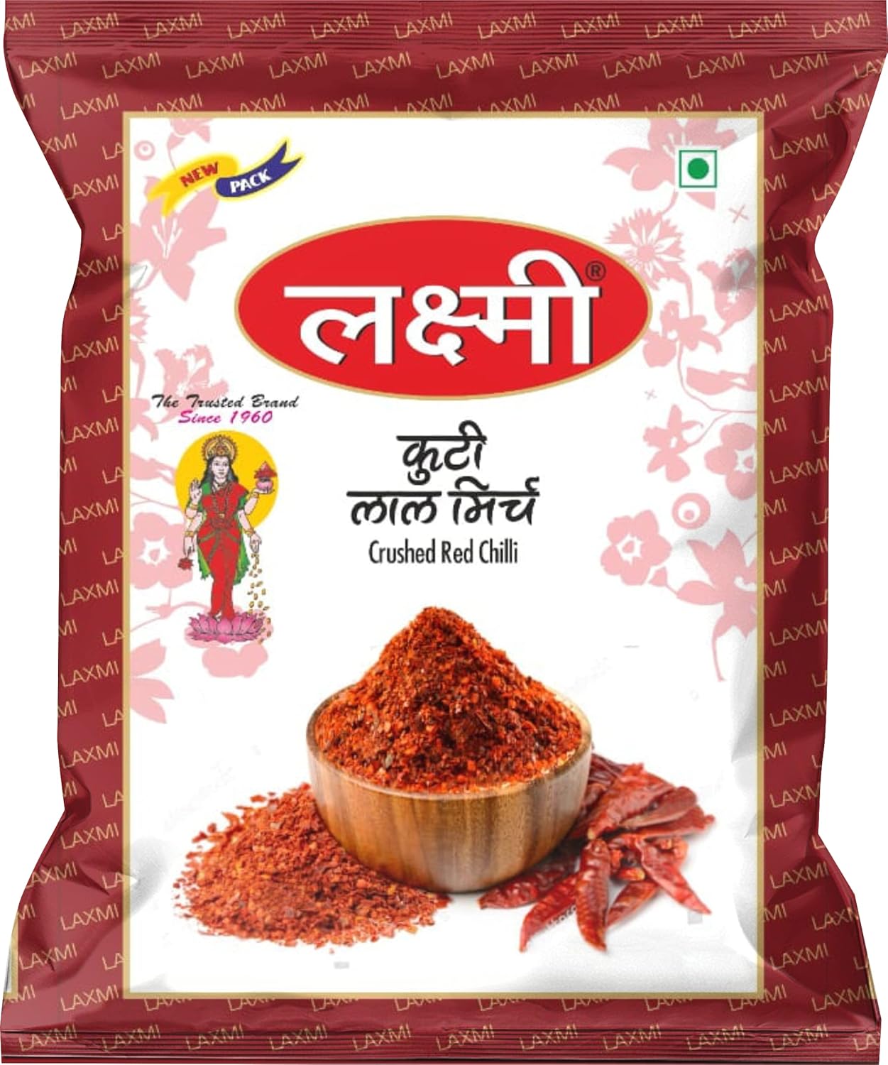 LAXMI Kuti Lal Mirch/Dried Red Chilli Grounded | Dry Mirchi Powdered ...