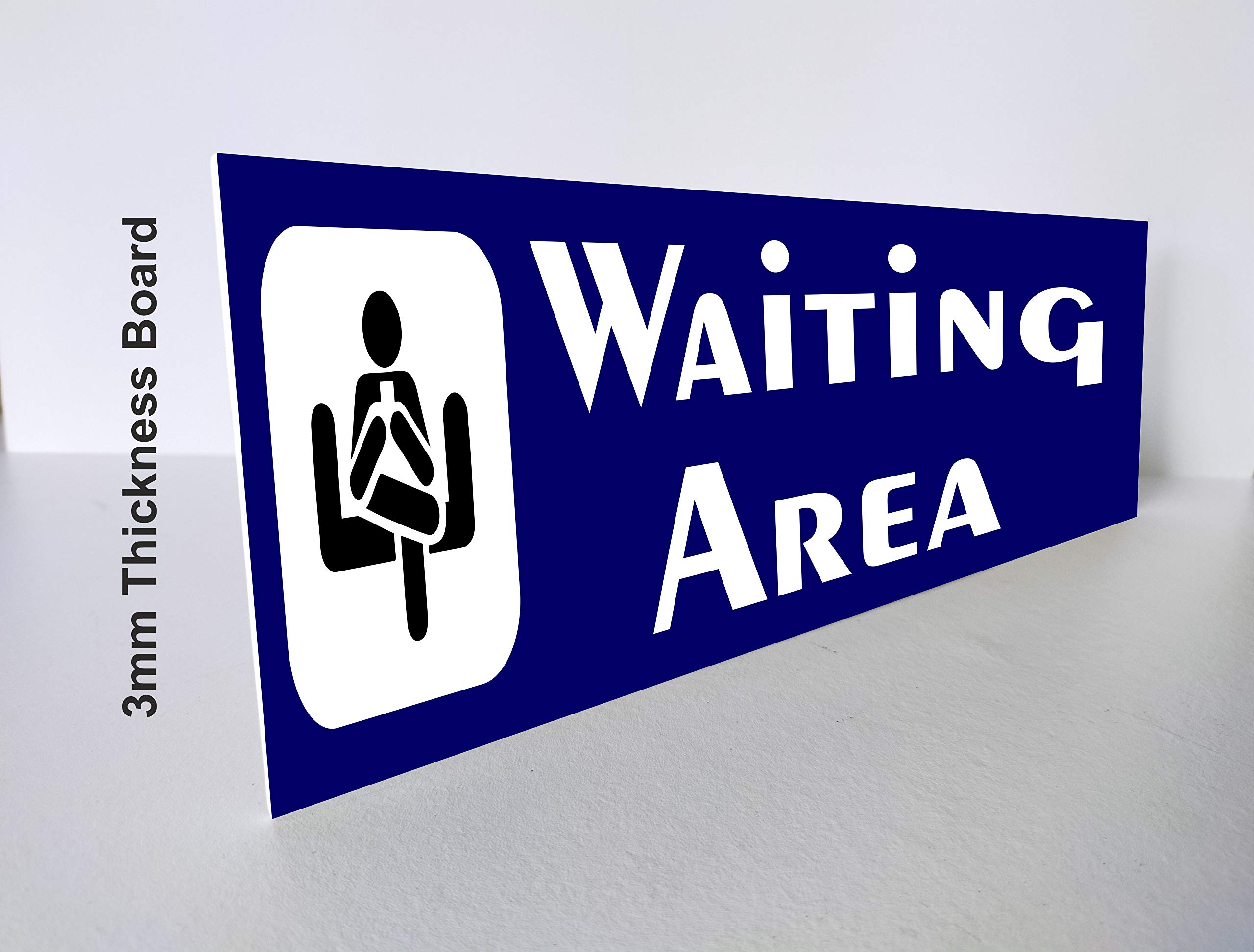 Buy SIGN EVER Waiting Area Sign Boards Office Hospital Bank Clinic ...