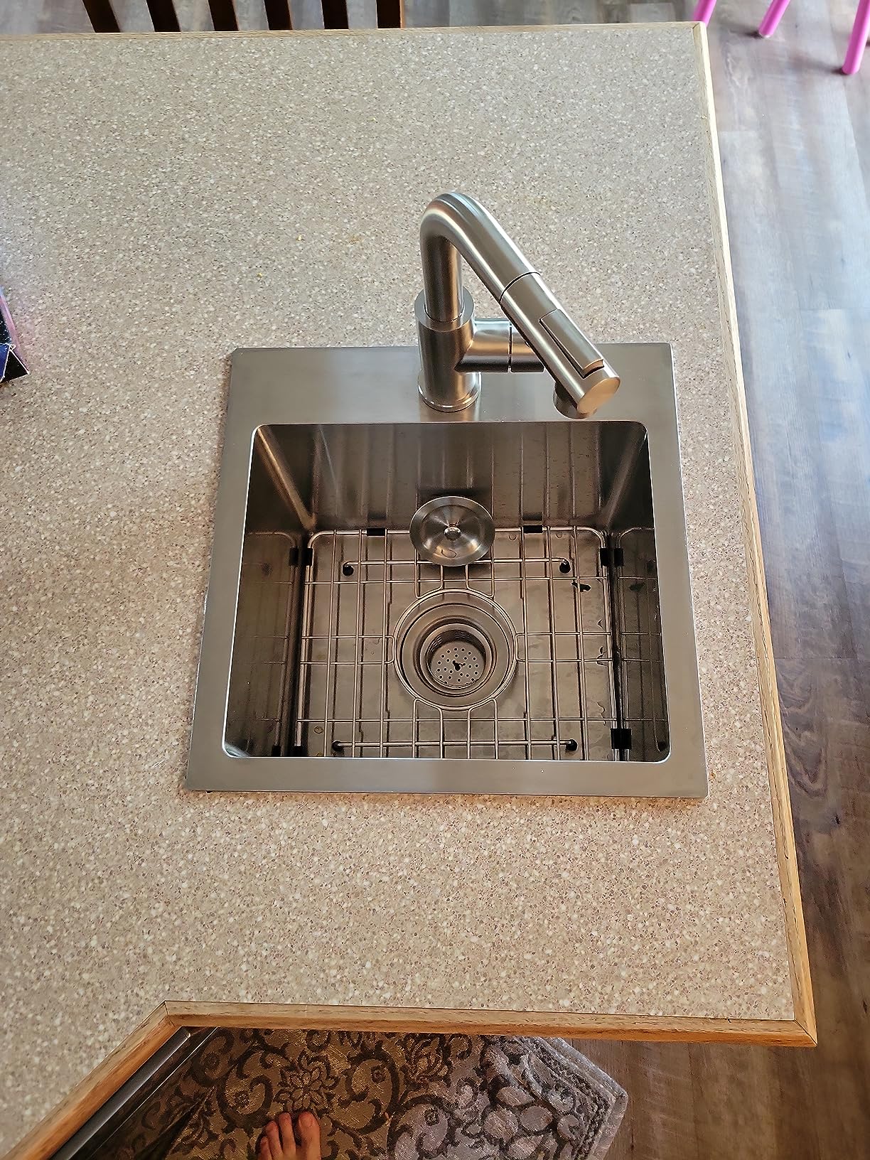 $33/mo - Finance Aschael Bar Sink Drop In,18x18x10 Inch Top Mount ...