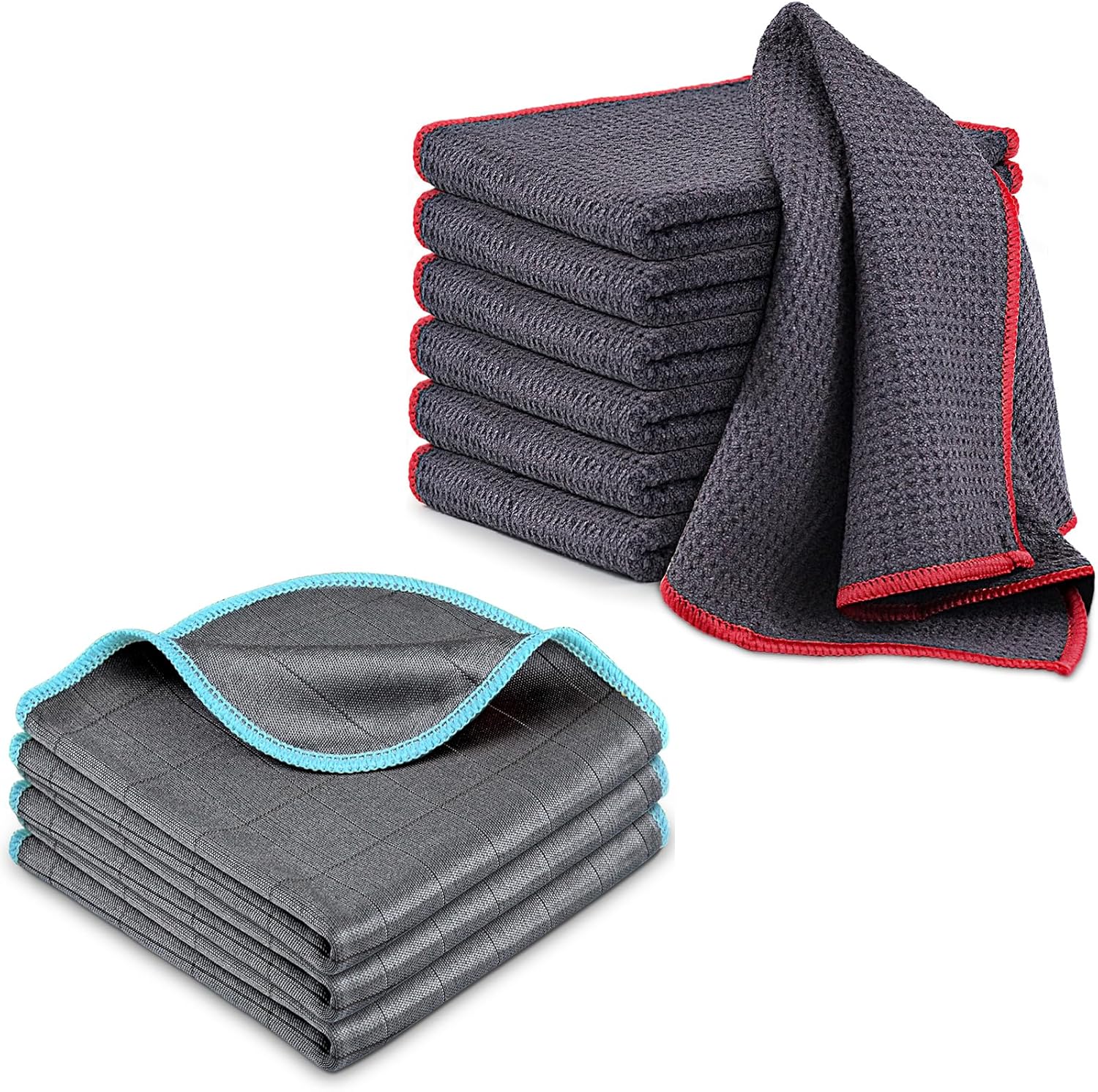 Amazon.com: Airlab Microfiber Cleaning Cloth Waffle Weave Dust Rags ...