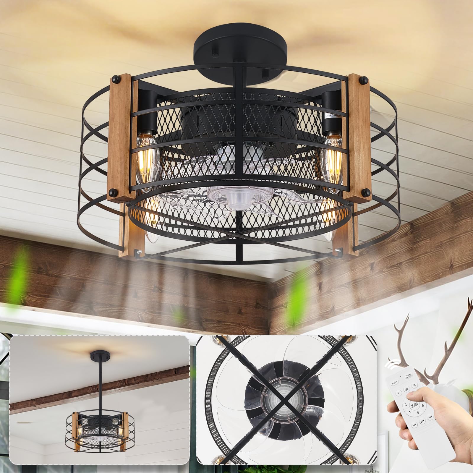 Vaulted Caged Ceiling Fan Caged Ceiling Fans Enclosed Ceiling Fans