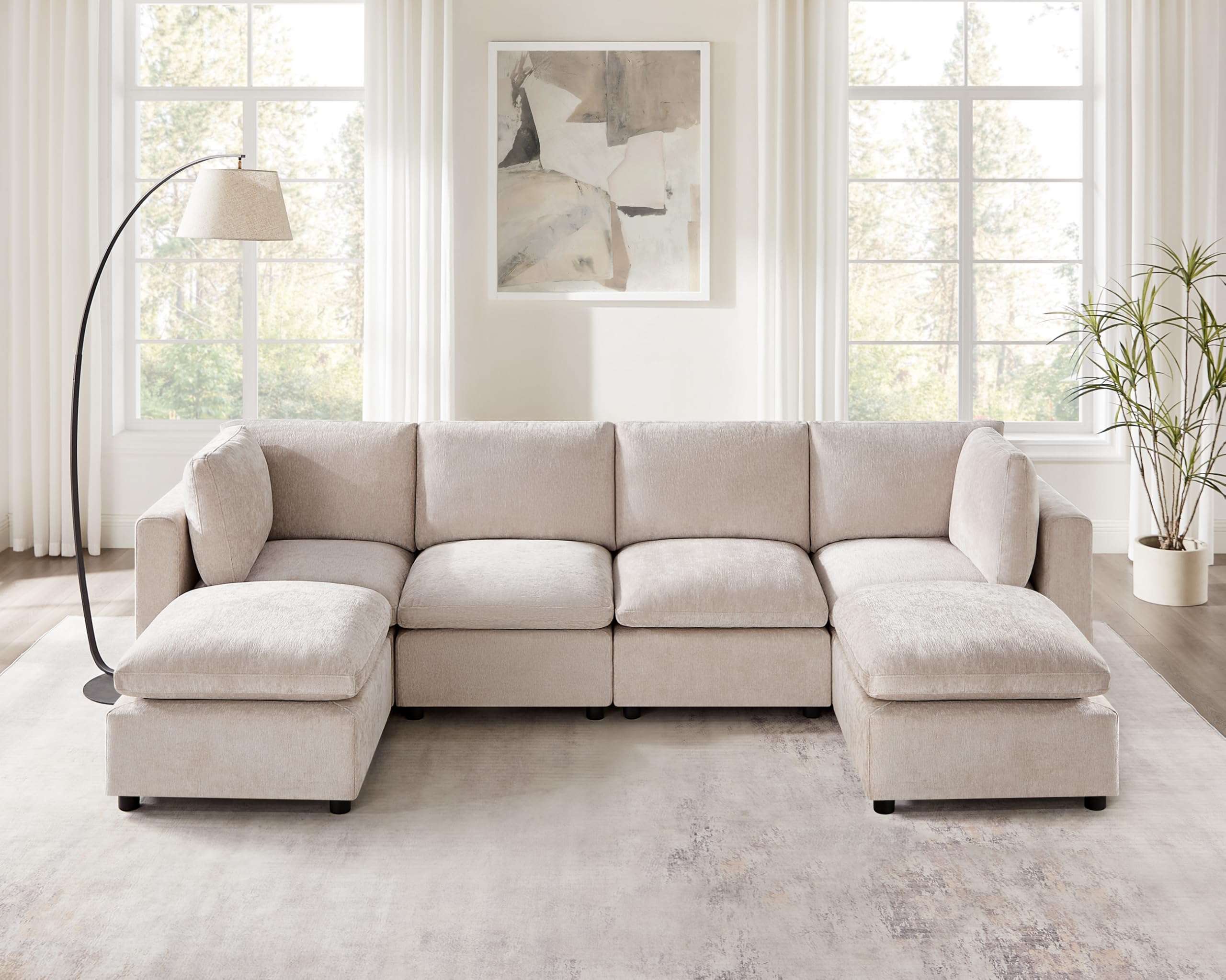 Amazon.com: VANOMi Modular Sectional Sofa, Convertible Sofa Couch ...