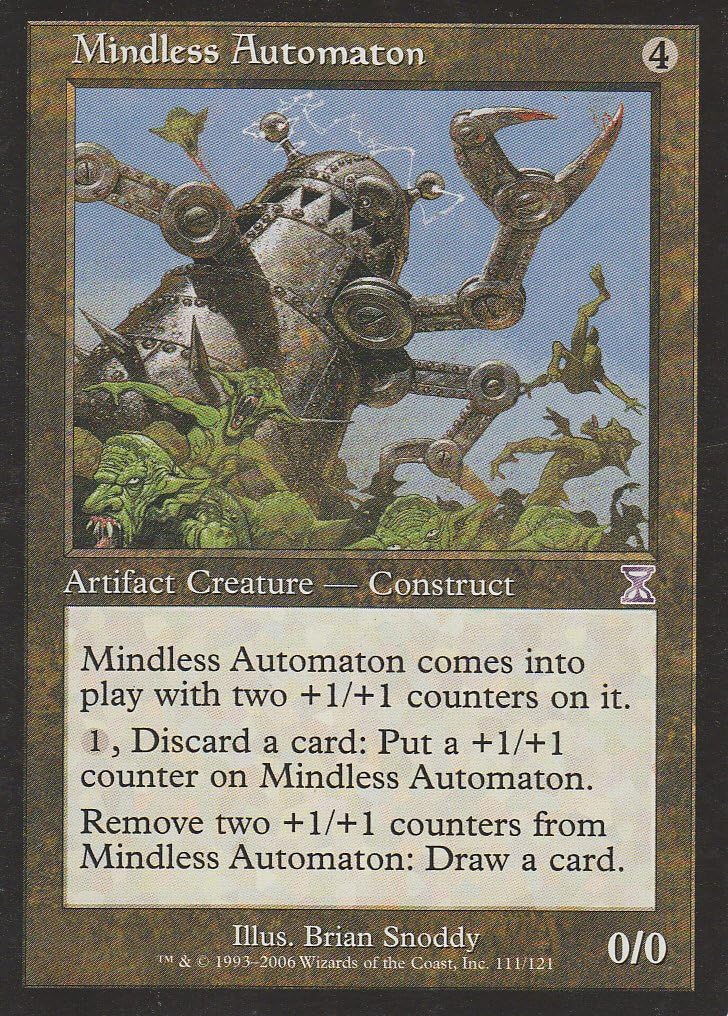 Amazon.com: Mindless Automaton (Magic the Gathering : Time Spiral ...