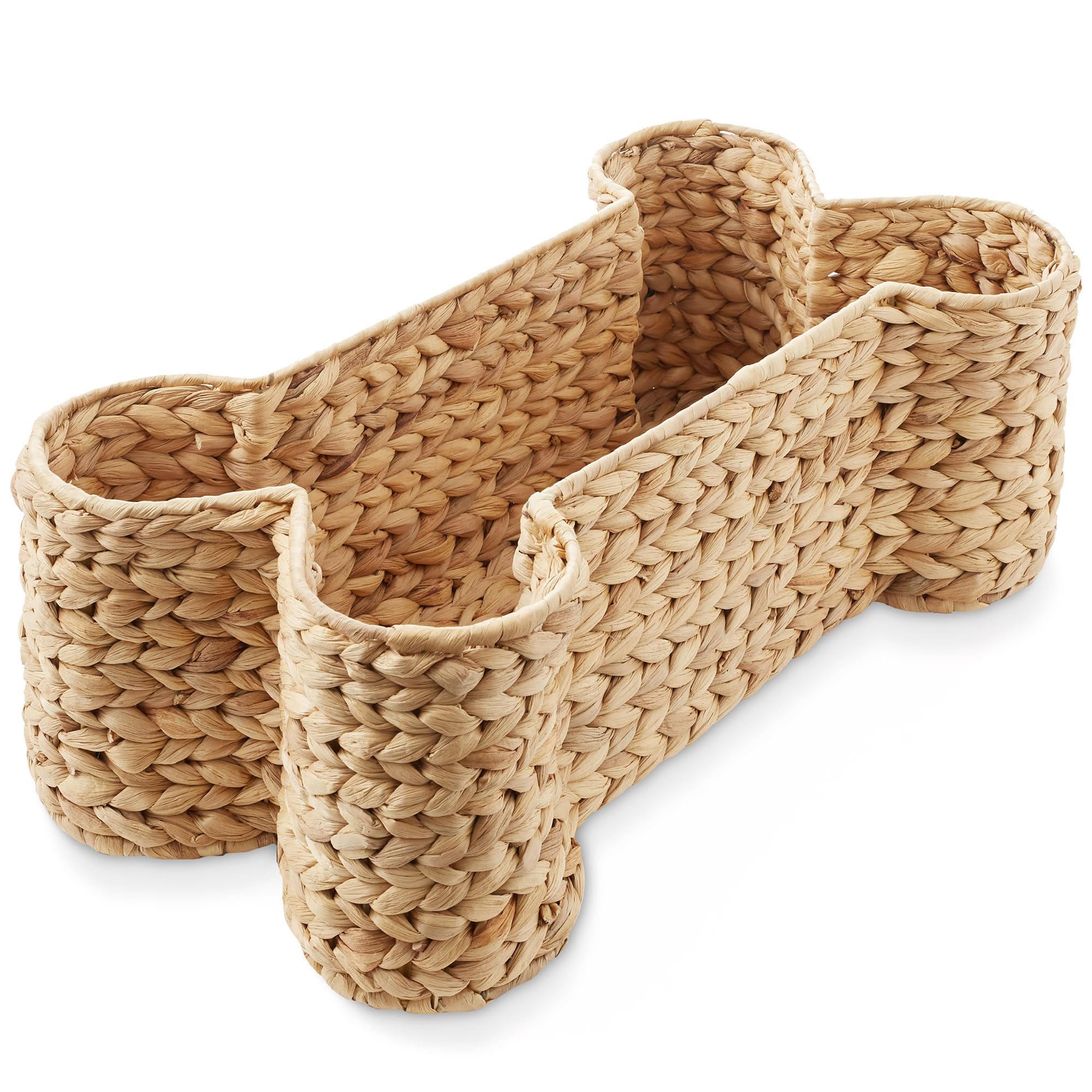 Amazon.com: Casafield Dog Bone Shaped Storage Basket - Natural, Large ...