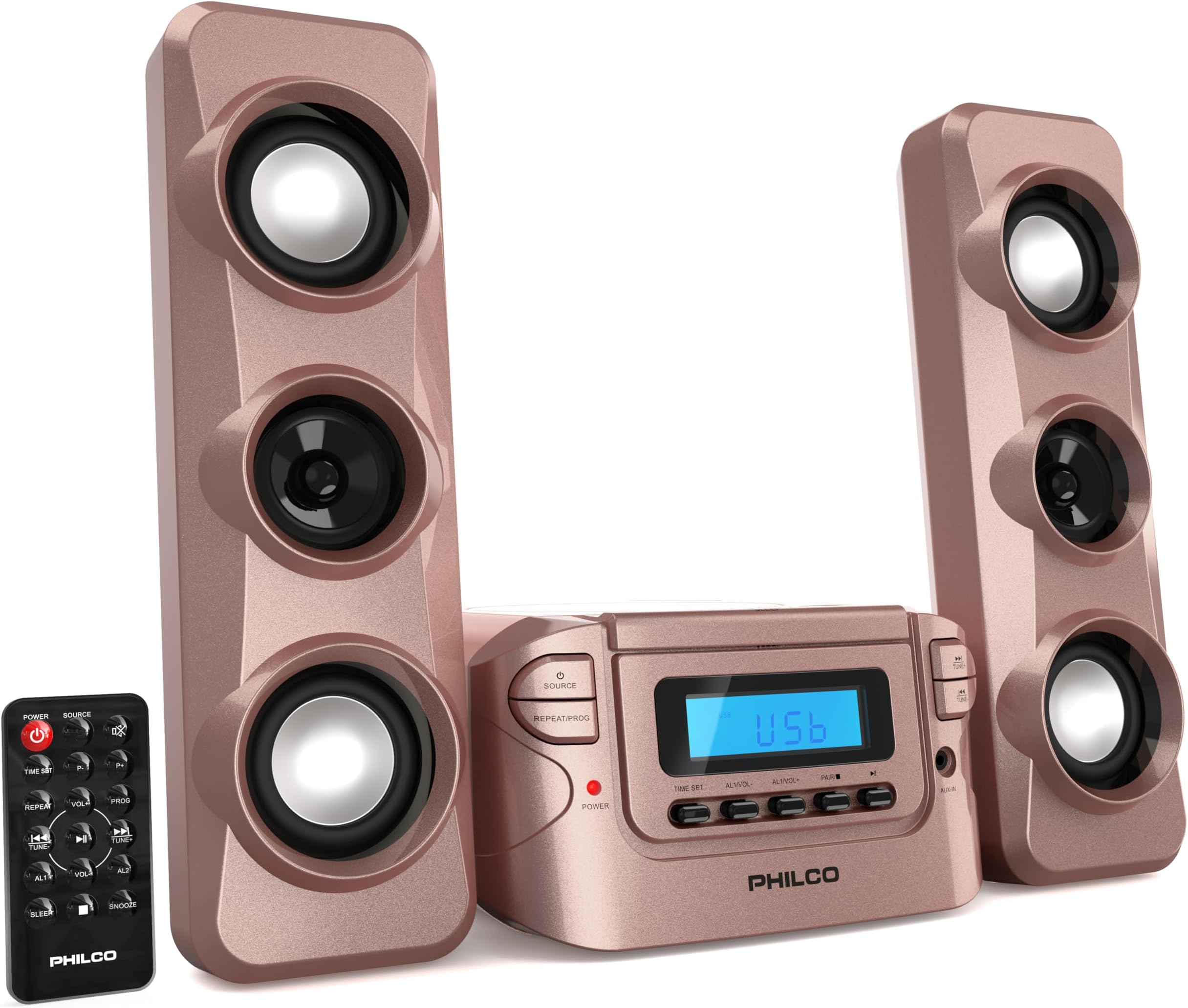 Amazon.com: Philco Stereo Shelf Systems Compact CD Shelf System with ...