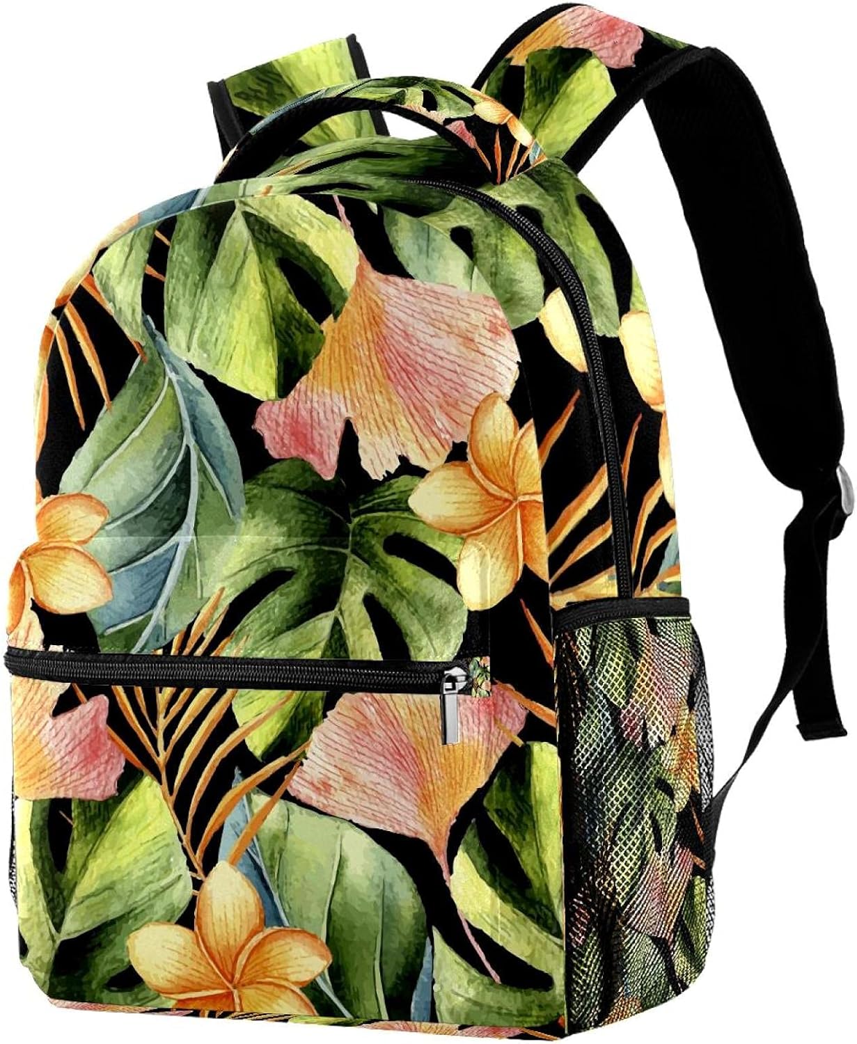 COOSUN Tropical Green Floral Leaf Flower Lightweight School Classic ...