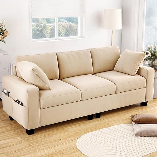 Amazon.com: YITAHOME 80" Sofa, Comfy Upholstered Sofa Couch with Extra ...