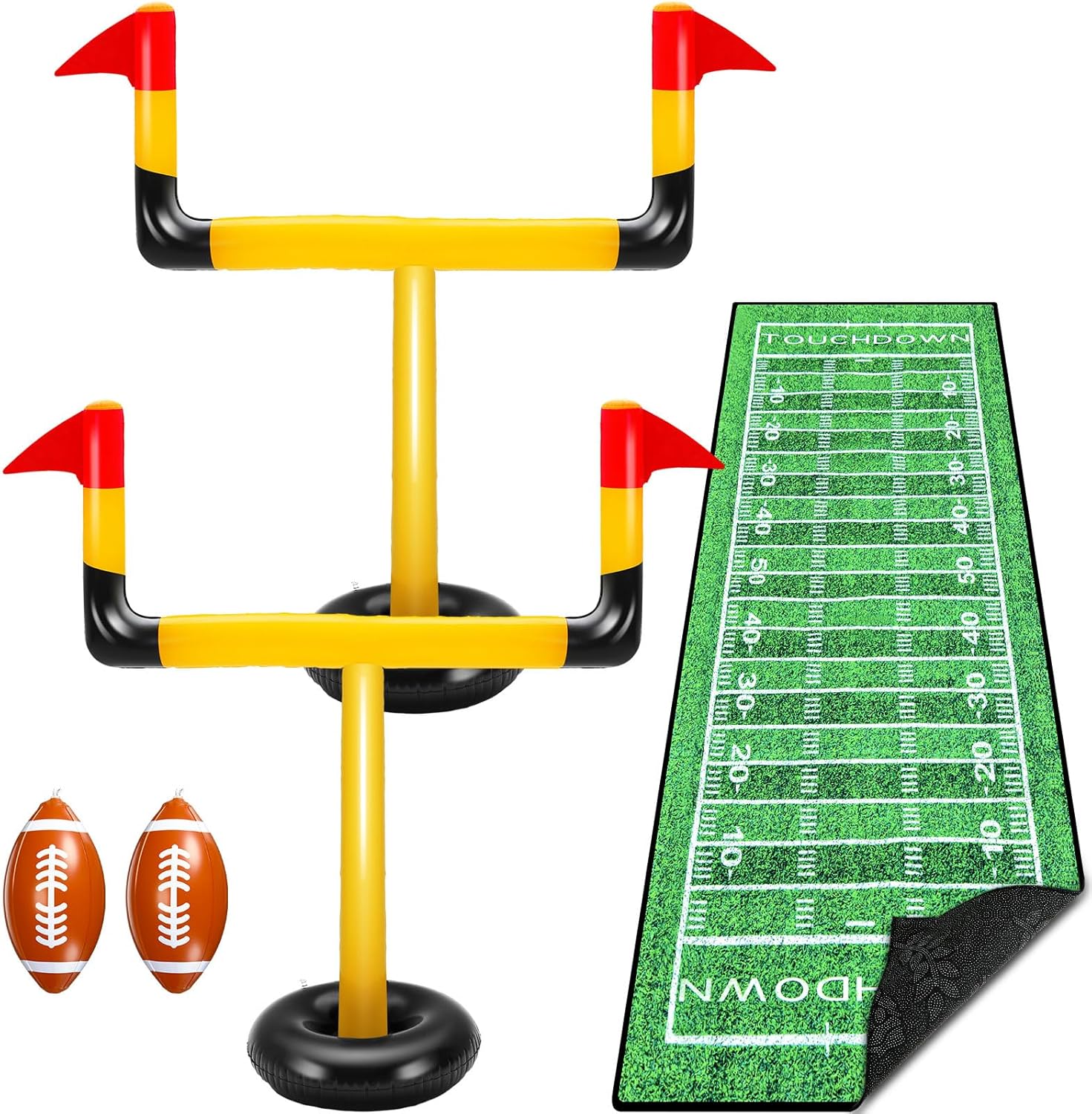 Amazon.com : Poen 5 Pcs Giant Inflatable Football Field Goal Post Set ...