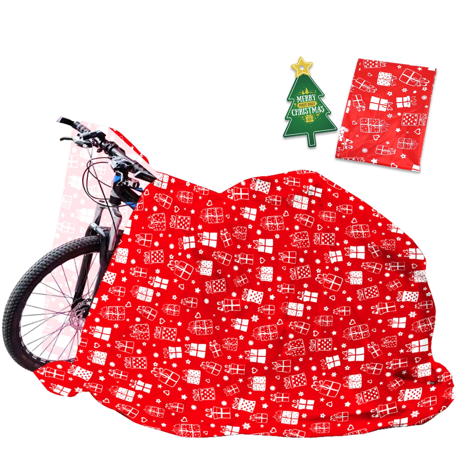 Amazon.com: 71" X 59" Extra Large Bike Gift Bag, Christmas Jumbo ...
