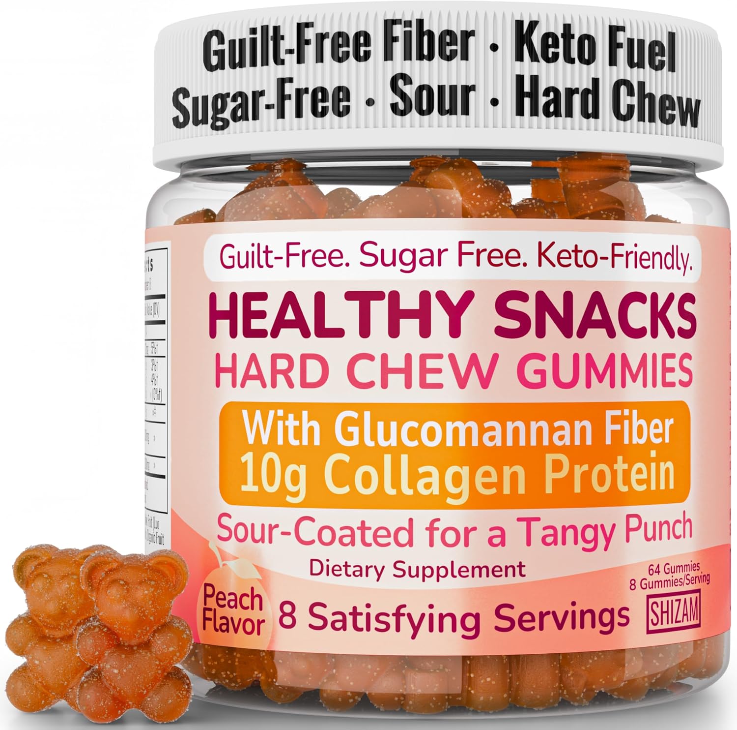 Amazon.com: High-Fiber Keto Snacks, Healthy Snacks for Adults, Collagen ...