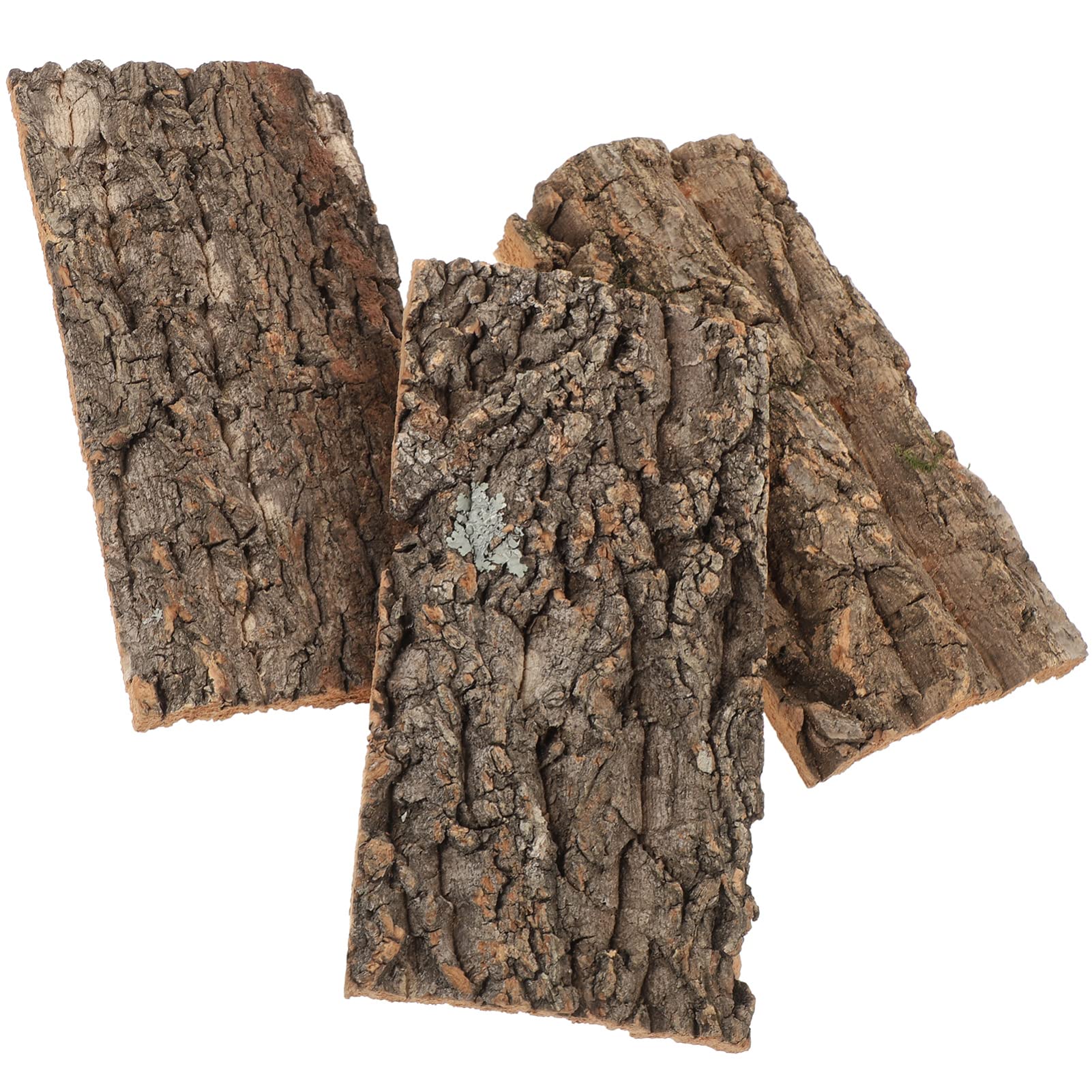 POPETPOP 3pcs Cork Terrarium Background Reptile Tank Tree Bark Backdrop ...
