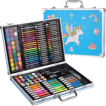 AXIDUN Kit de Dibujo, Set de Arte Profesional 145 Pcs,Kit de Arte ...