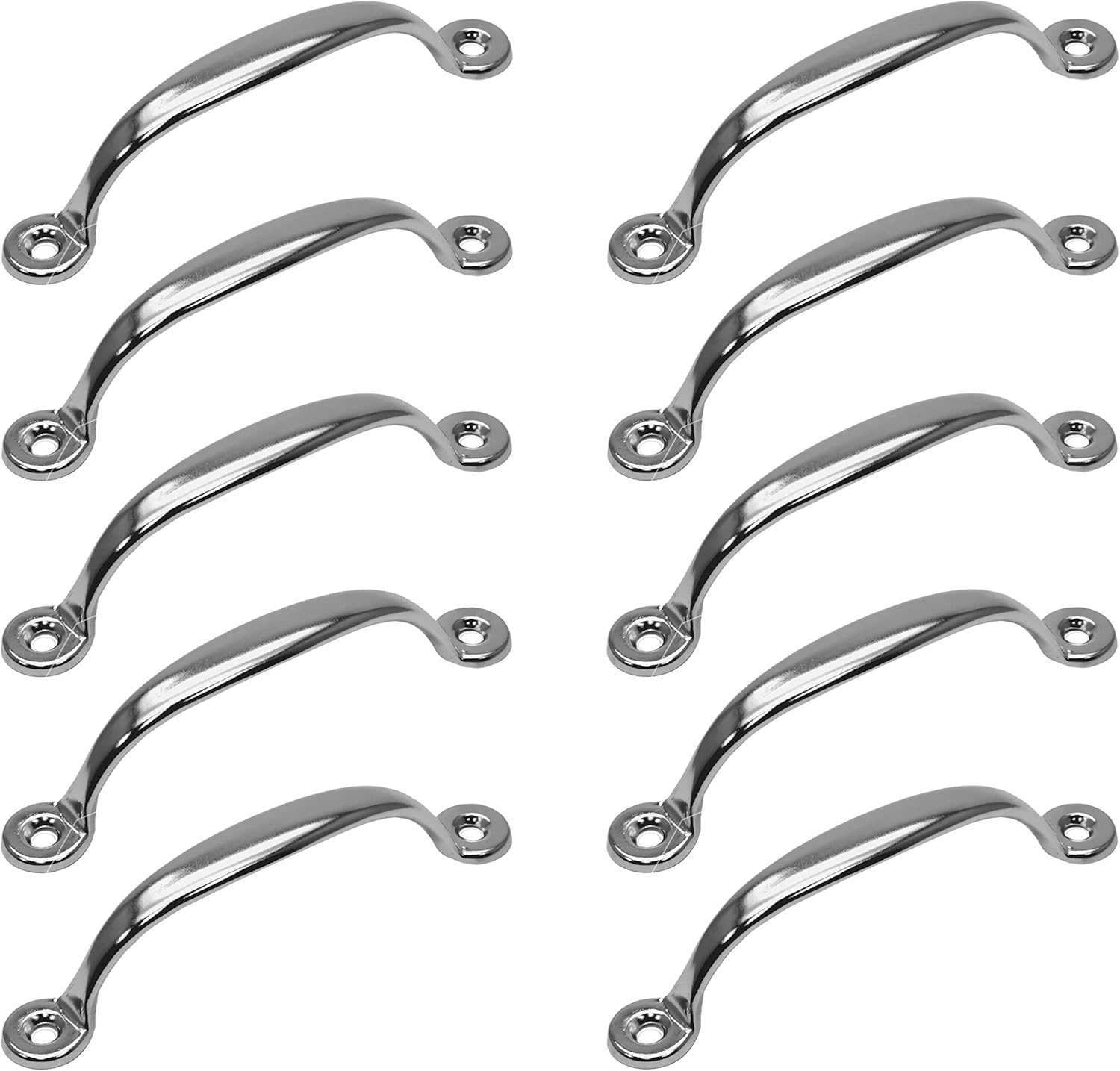 TCH Hardware 10 Pack Steel Utility Grab Handle - Surface Mount Metal ...