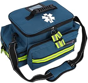 Amazon.com: Lightning X Medium First Responder EMT Bag | LXMB25 | w/Reflective, Shoulder Strap ...