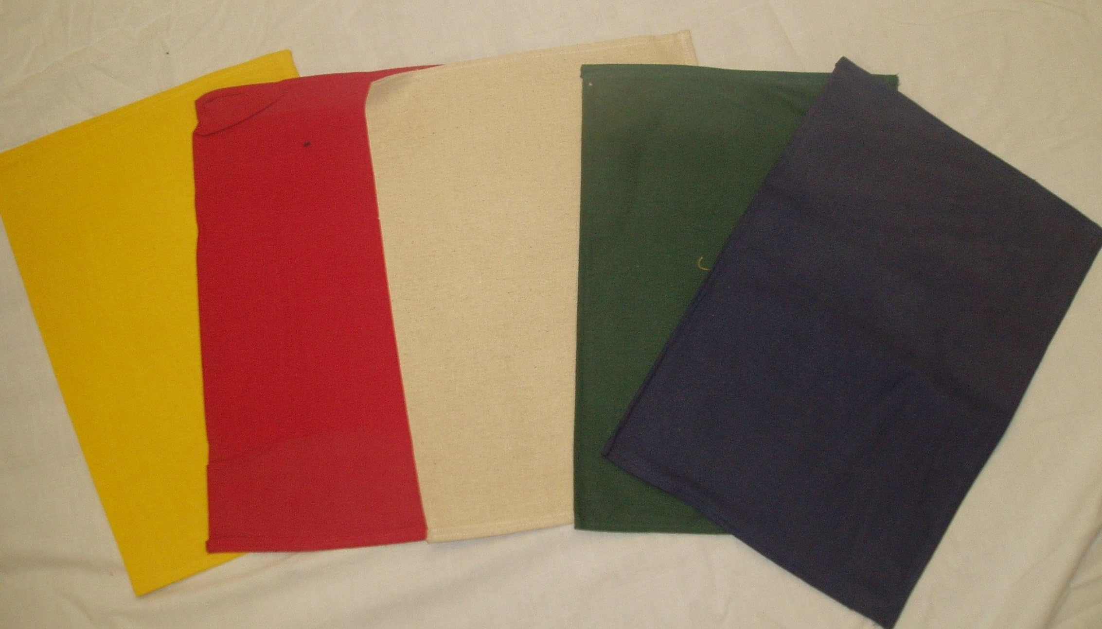 Pack of 5 Heavy Duty Cotton Canvas Cash, Change, Money, Coin, Fruit ...