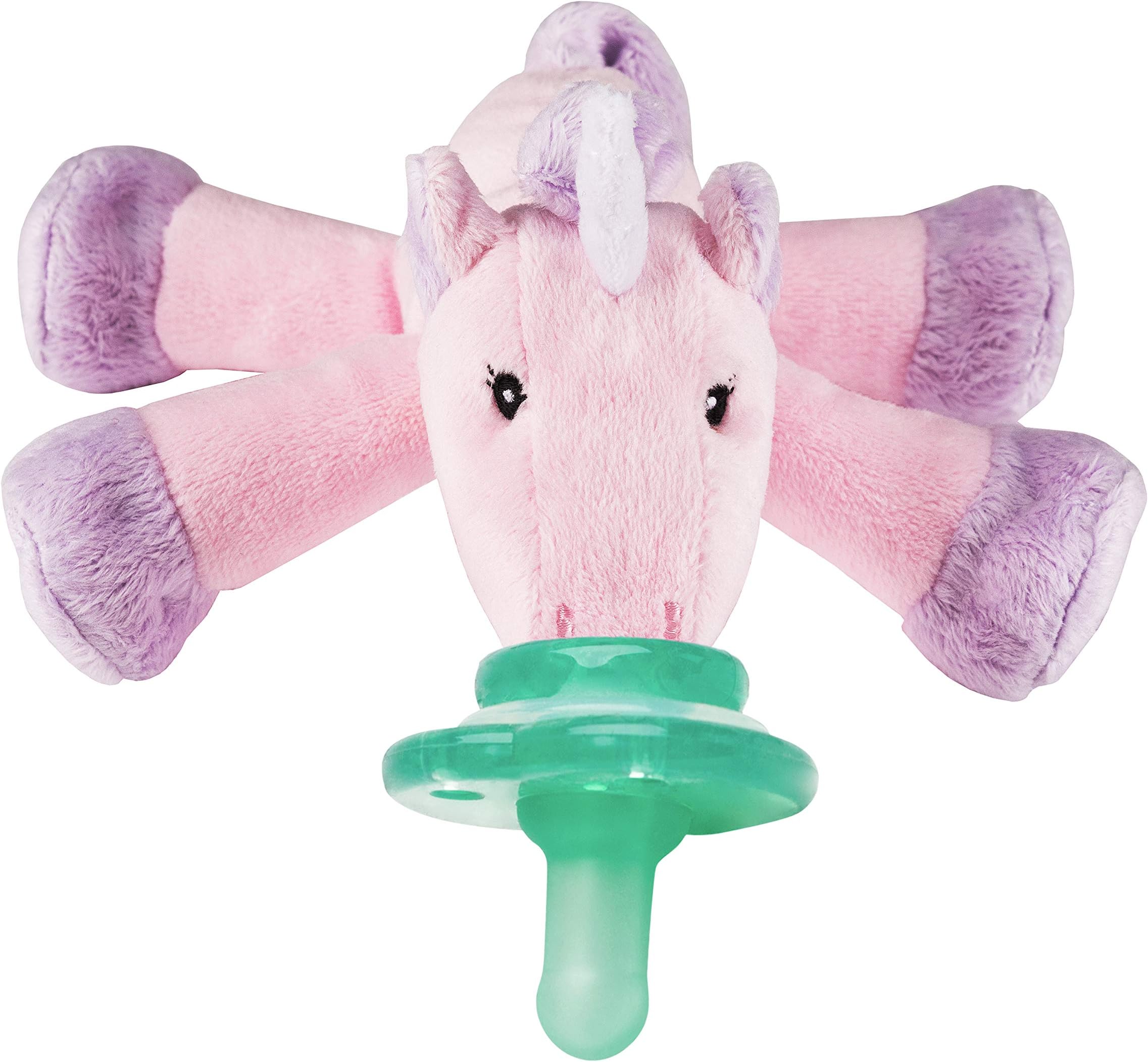 Amazon.com : Nookums Paci-Plushies Shakies - Pacifier Holder with Built ...