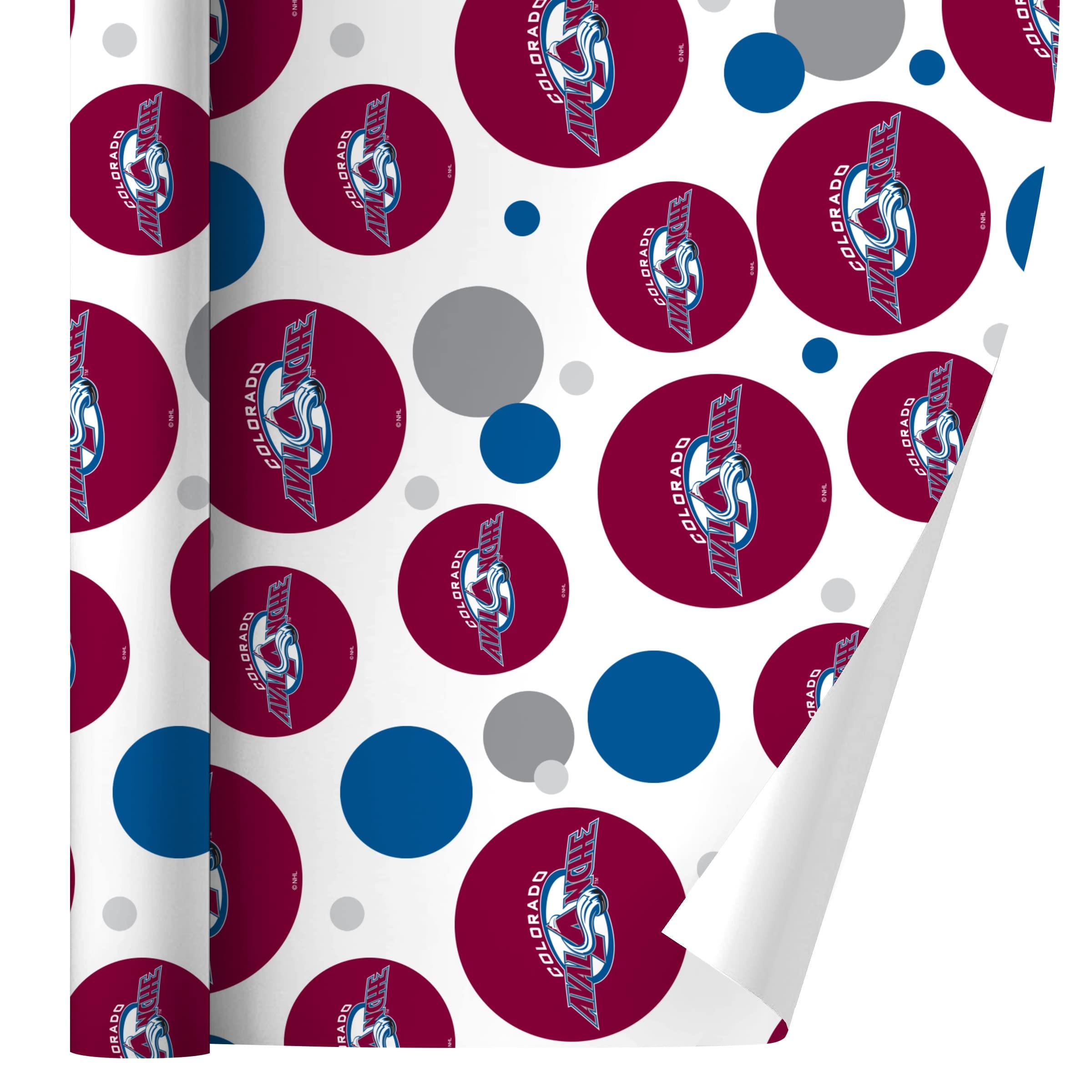 Amazon.com: GRAPHICS & MORE NHL Colorado Avalanche Logos Gift Wrap ...