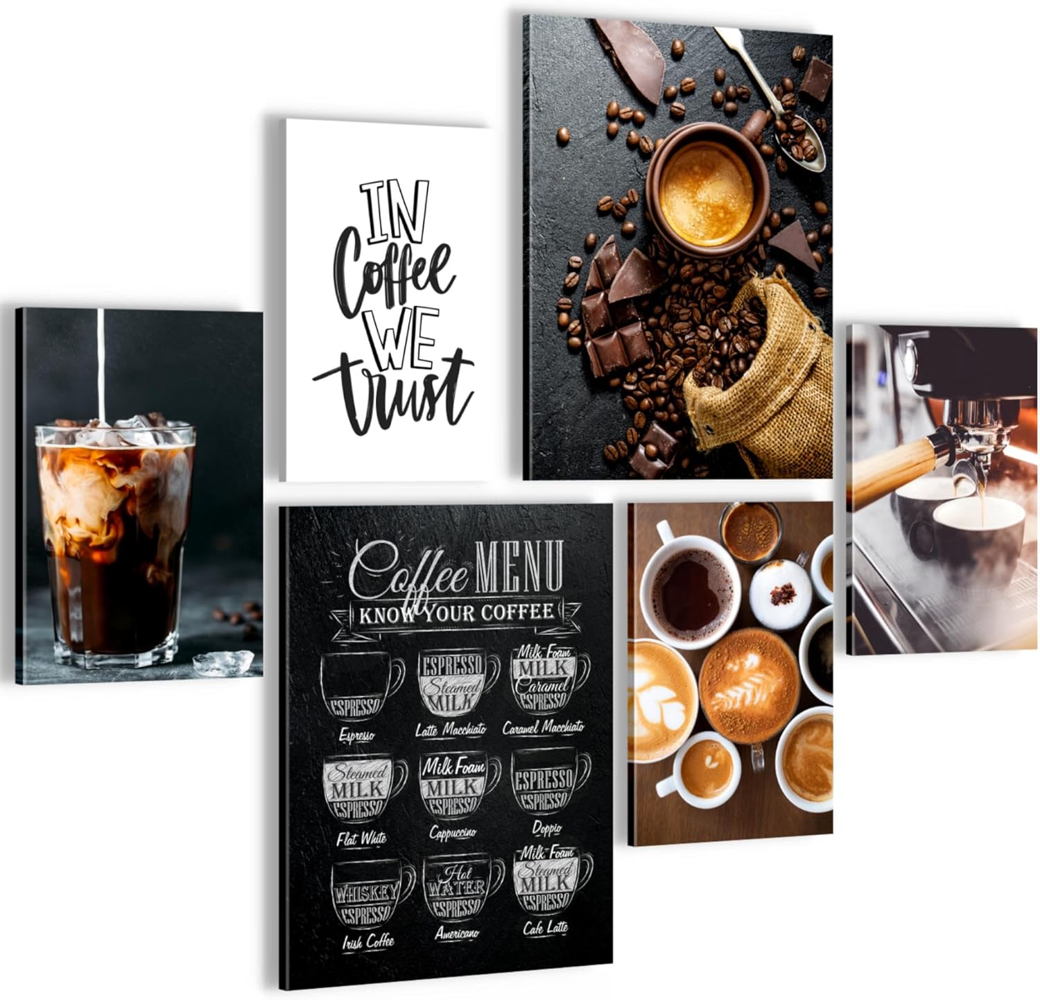 Amazon.de: Novart Wandbilder Set Kaffee Coffee Küche - KEIN EXTRA ...