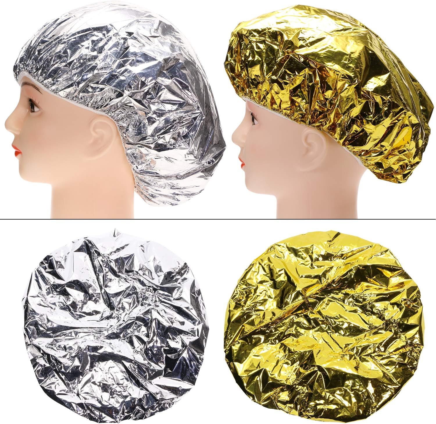 Amazon.com : Tupalizy 4PCS Deep Conditioning Heat Cap Aluminum Foil ...