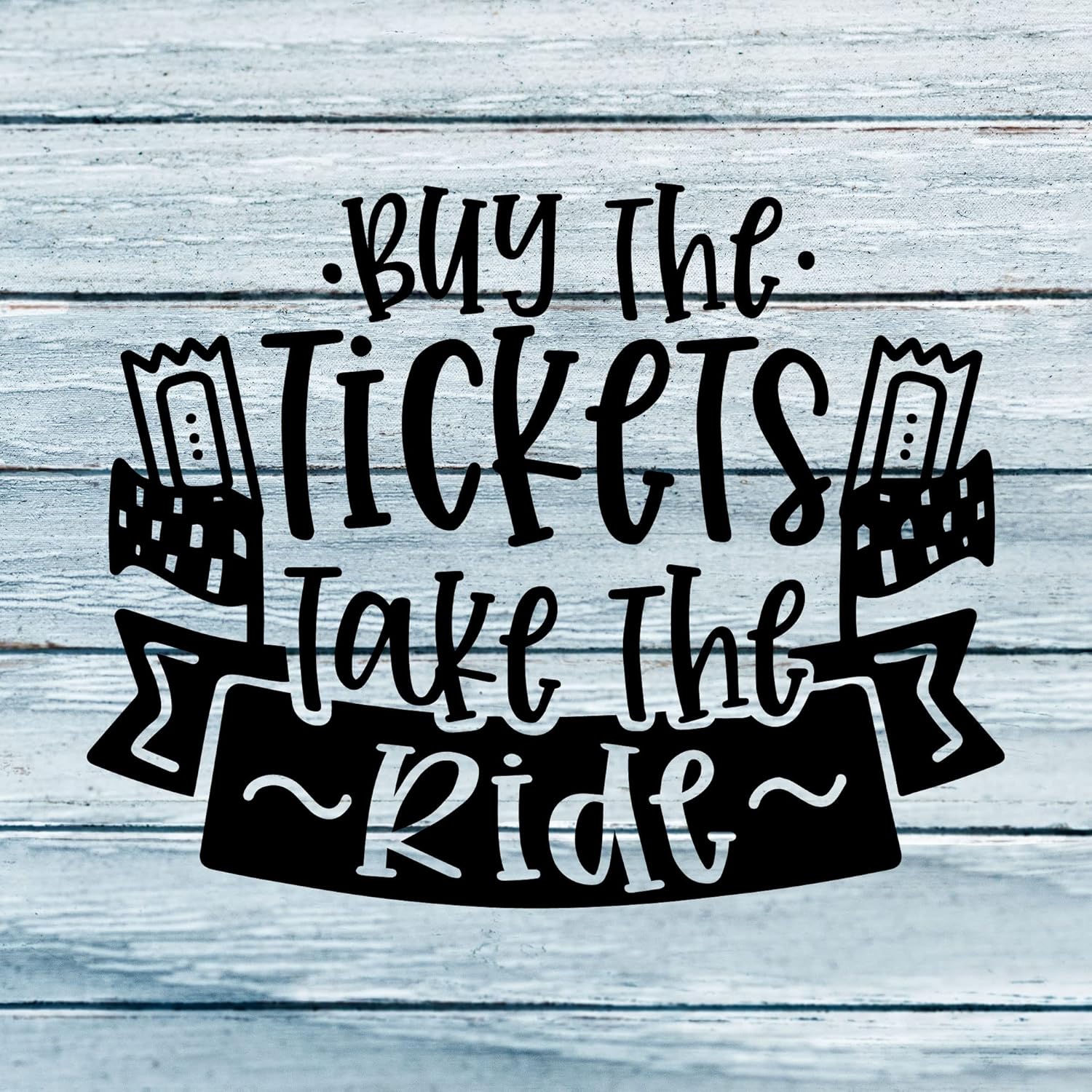 Amazon.com - Buy The Tickets Take The Ride - Camping Wall Decals Camper ...