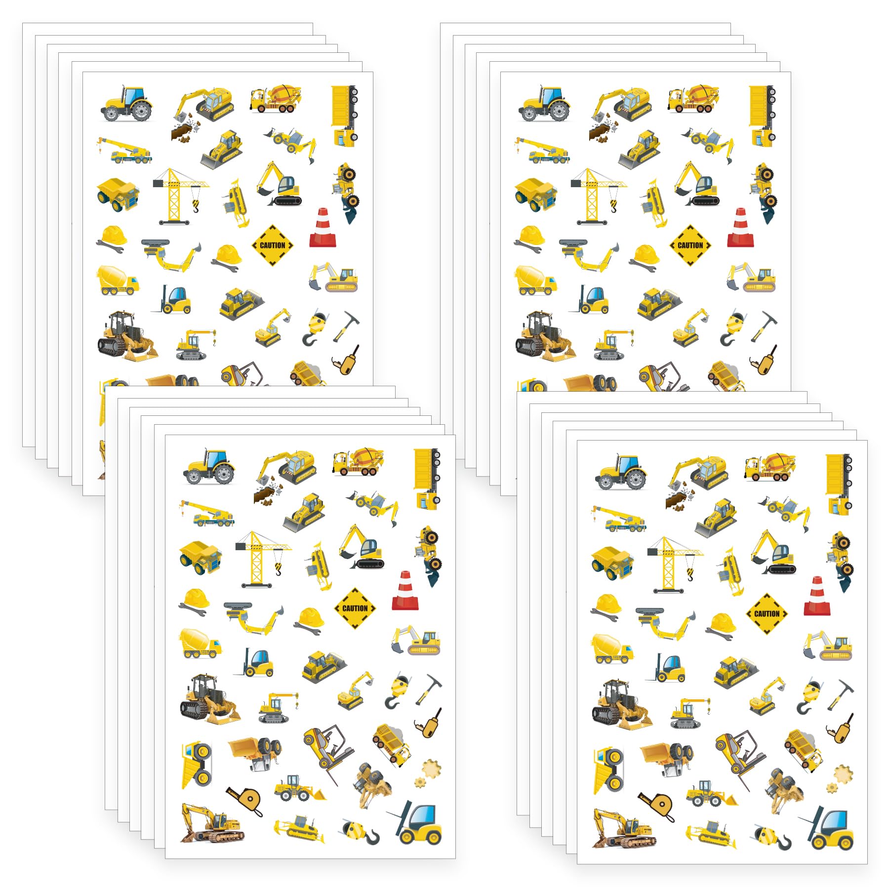 Amazon.com: 936PCS Construction Zone Party Stickers Party Favors ...