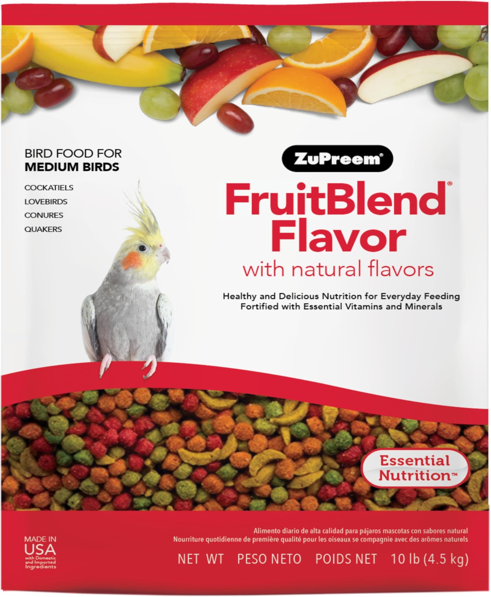 Amazon.com : ZuPreem FruitBlend Bird Pellets, Daily Bird Food for ...