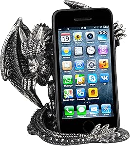 Amazon.com: Needzo Gothic Dragon Cell Phone Holder, Desktop Figurine ...