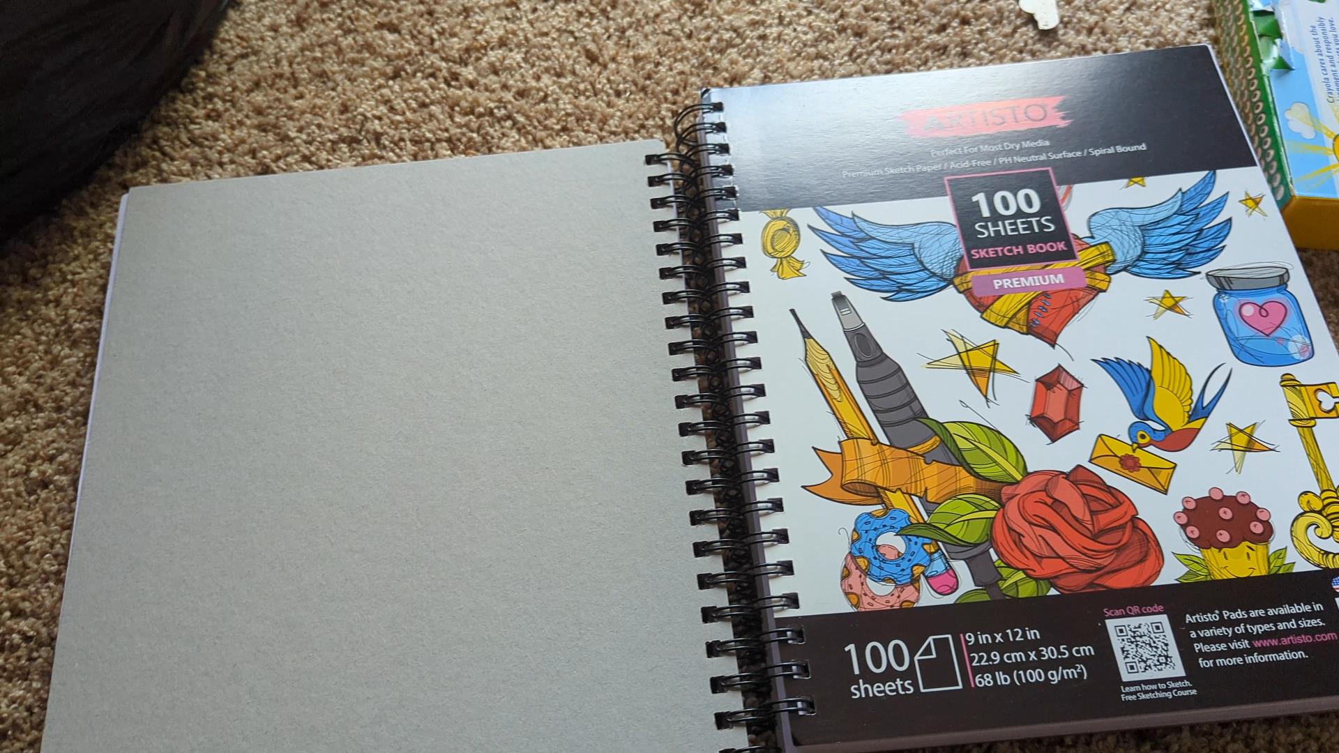 Watch Artisto 9x12" Premium Sketch Book Set, Spiral Bound on Amazon Live