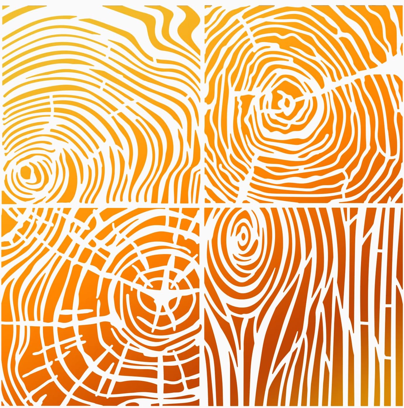 Amazon.com : FINGERINSPIRE Wood Grain Stencil 11.8x11.8 inch Woodgrain ...