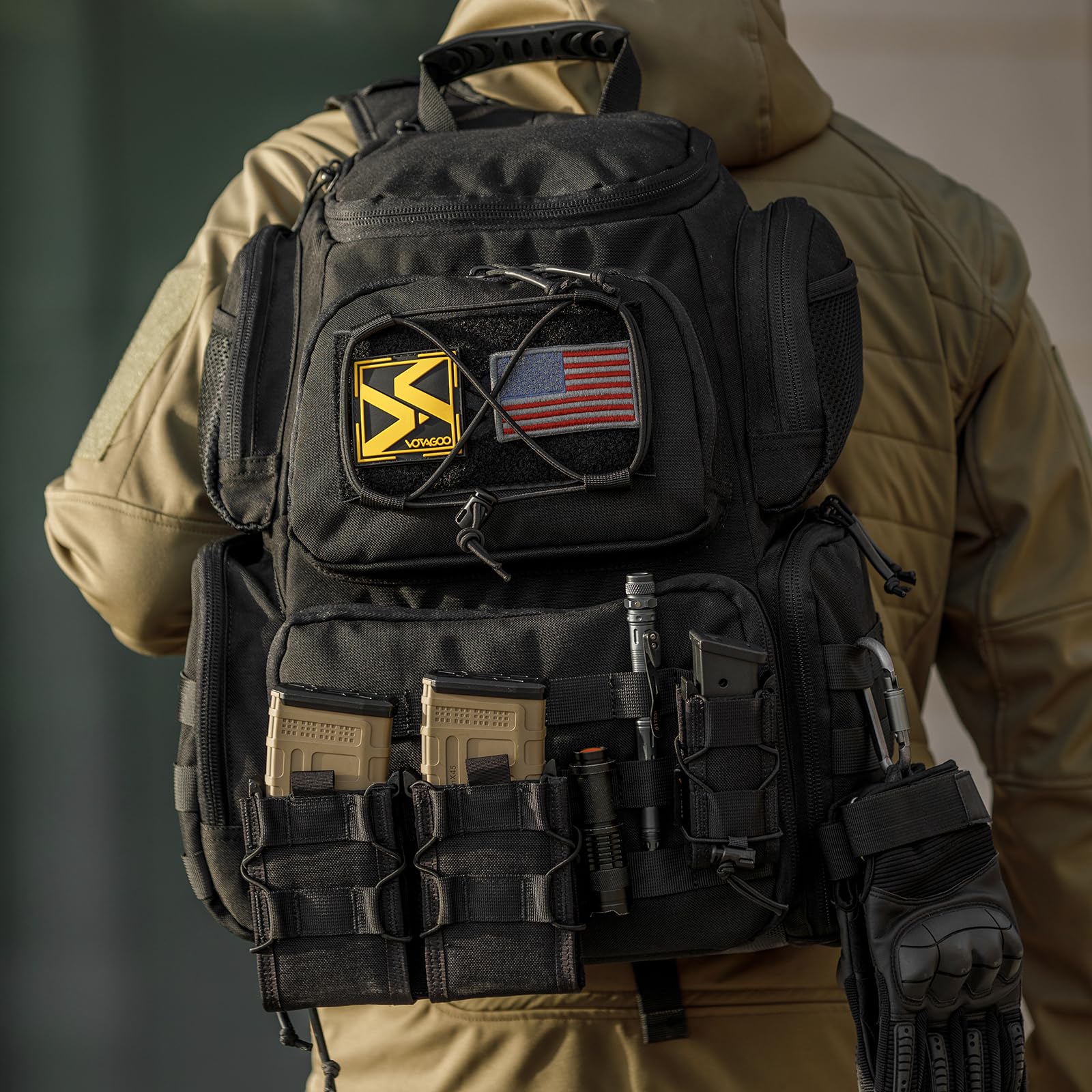 Tactical Range Backpack for Handguns and Ammo, Gun Cases Bag with 3 ...