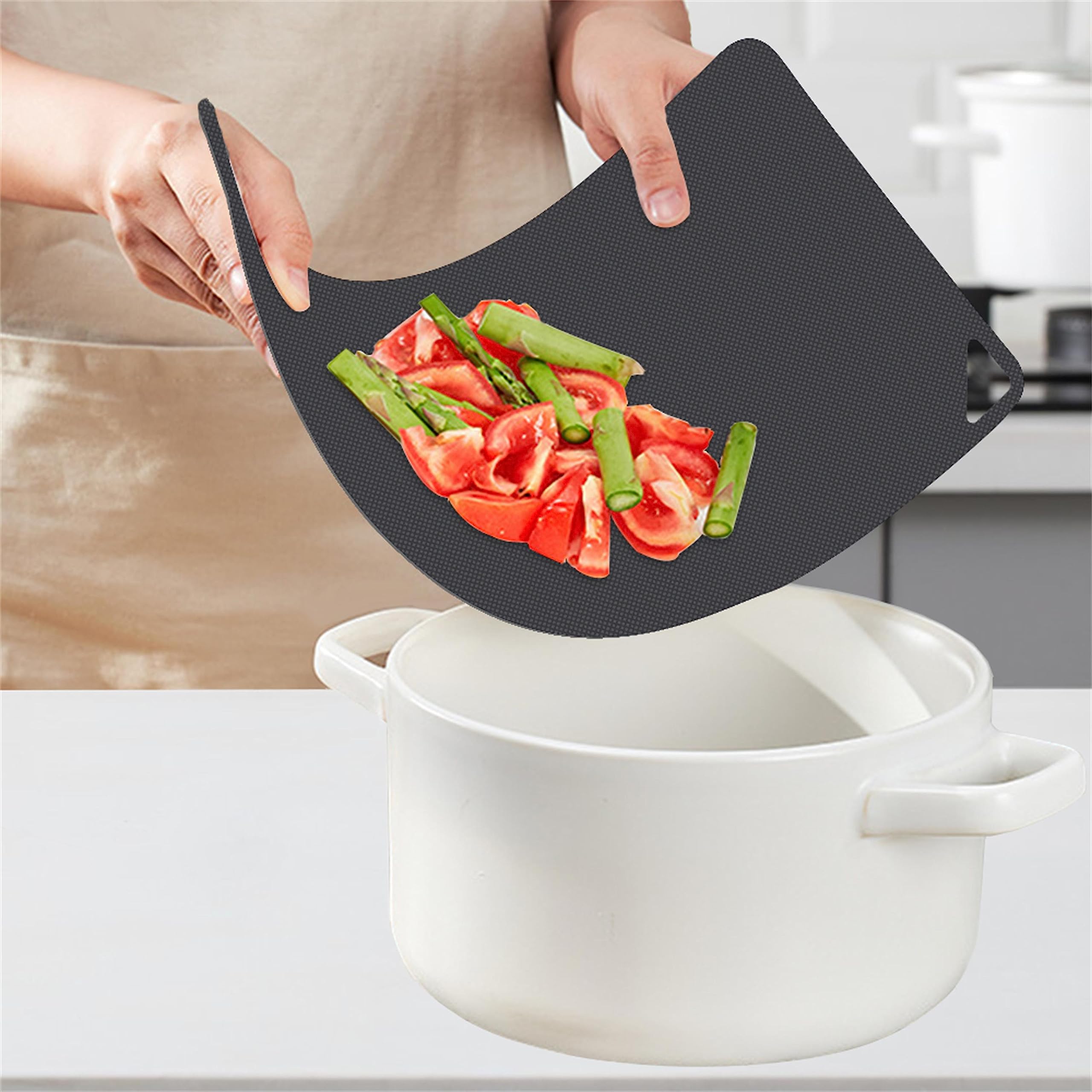 Snapklik.com : Plastic Cutting Boards For Kitchen, Flexible Non Slip ...