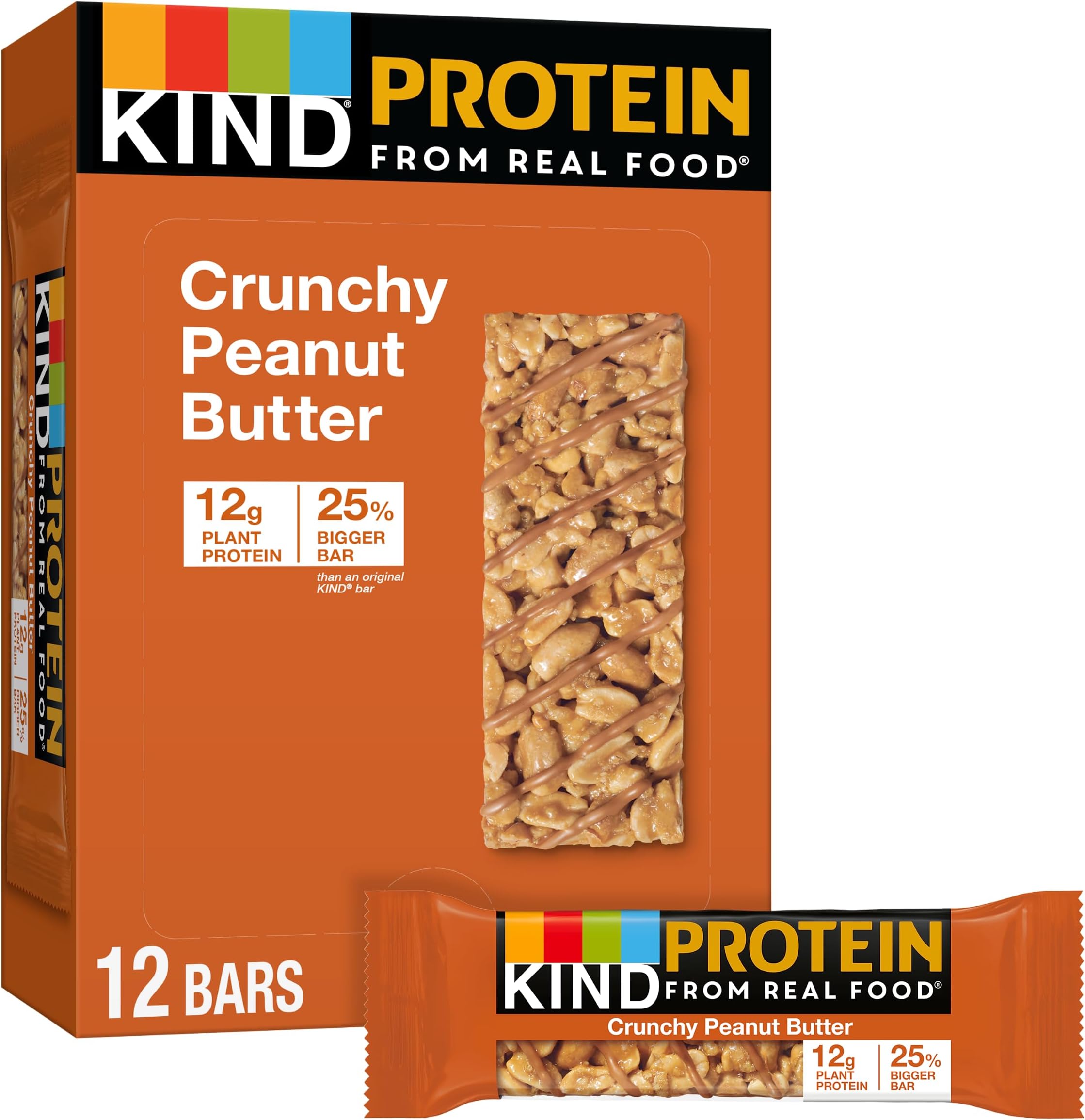 Amazon.com: KIND Protein MAX Crispy Chocolate Peanut Butter Snack Bars ...