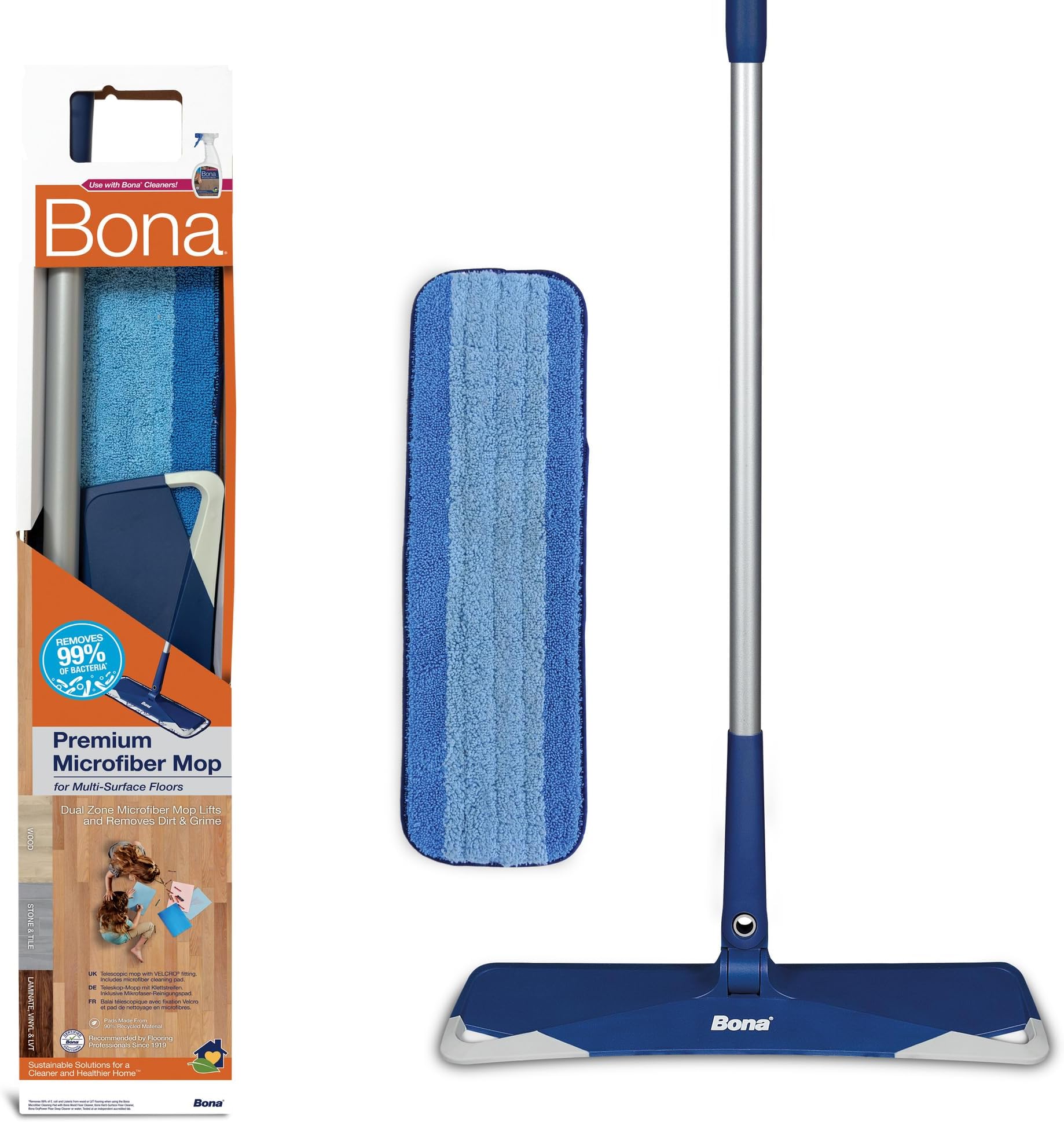 Bona Premium Spray Mops for Floors, Oiled Wood, Bona Floor Mops for ...