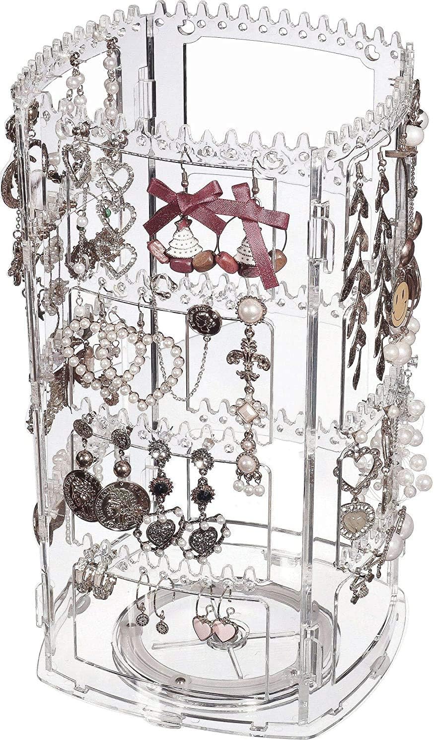 Amazon.com: Topsome Earring Holder Rotating, Earrings and Jewelry ...