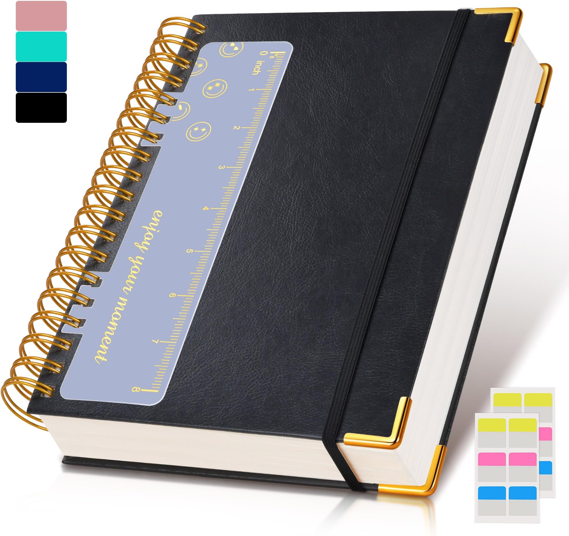 Amazon.com : Halowrite Spiral Notebook, Spiral Lined Journal Notebook ...