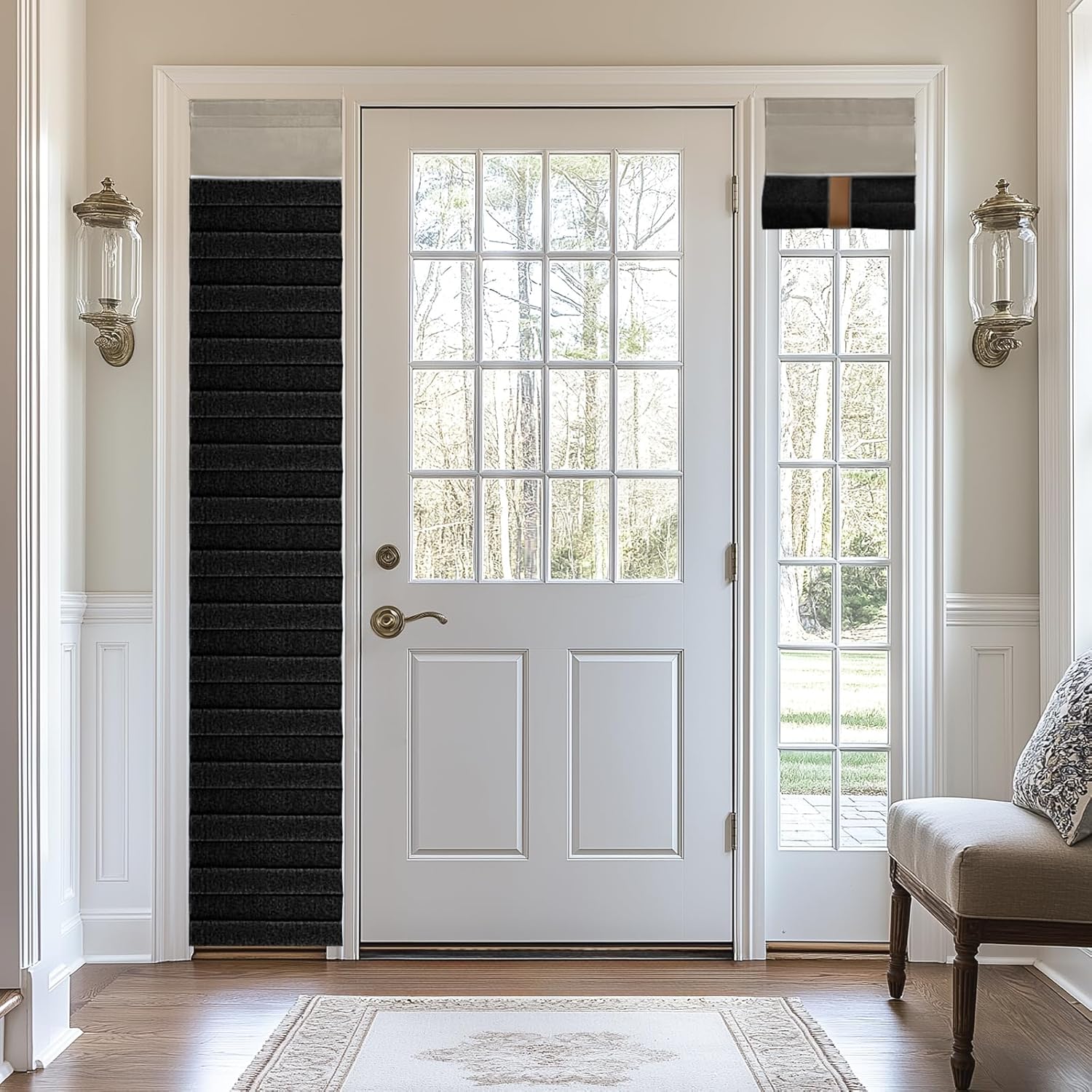 Amazon.com: AJAZZ 100% Blackout Door Curtains for Door Window Blinds ...