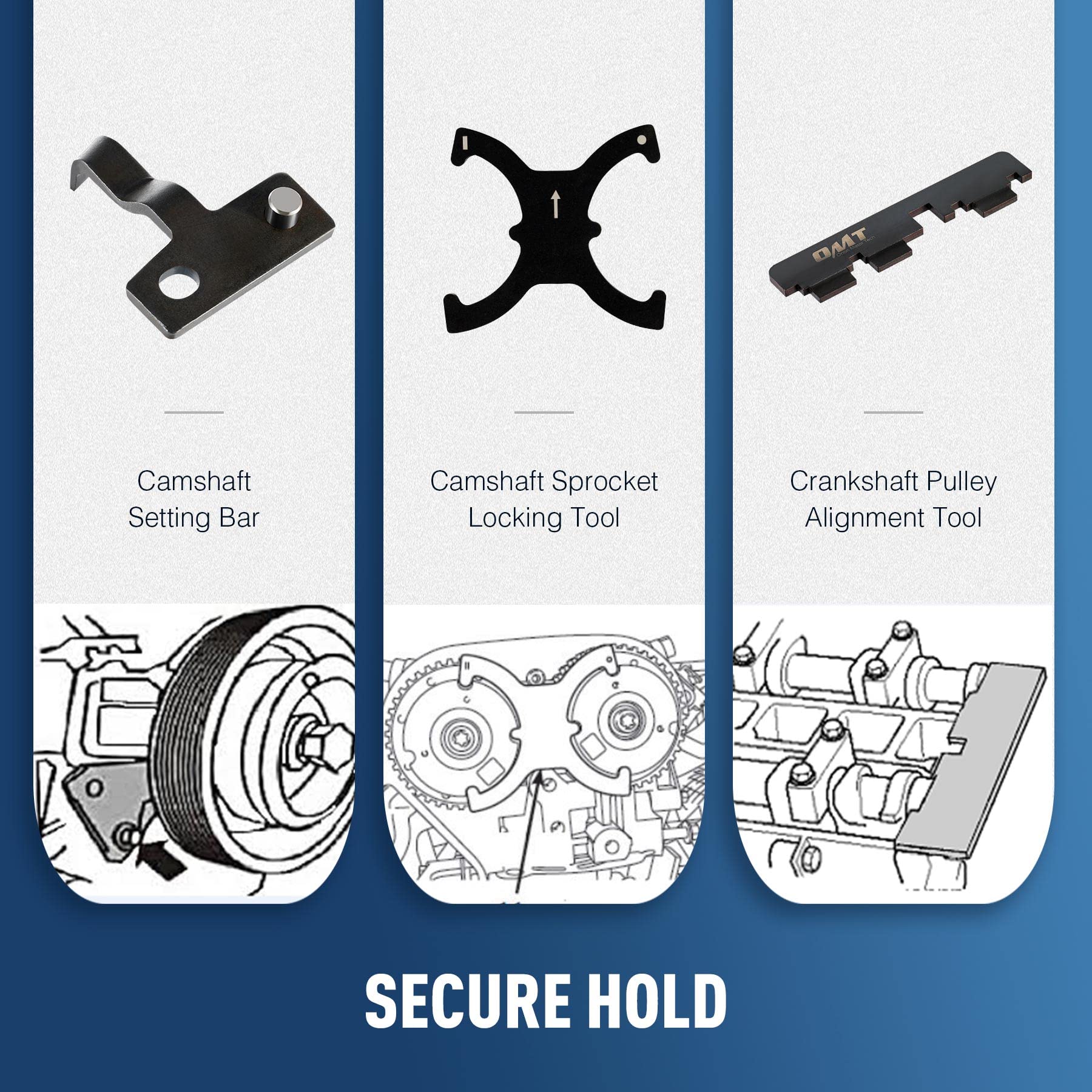 Orion Motor Tech Engine Timing Tool Kit, Crankshaft and Camshaft Timing ...