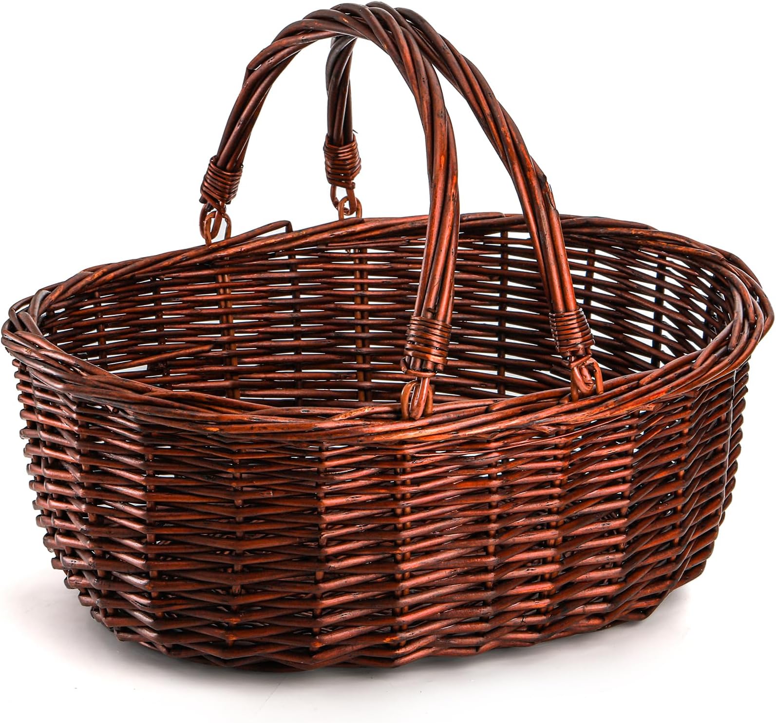Amazon.com: SEWACC African Market Basket Woven Straw Basket with Handle ...
