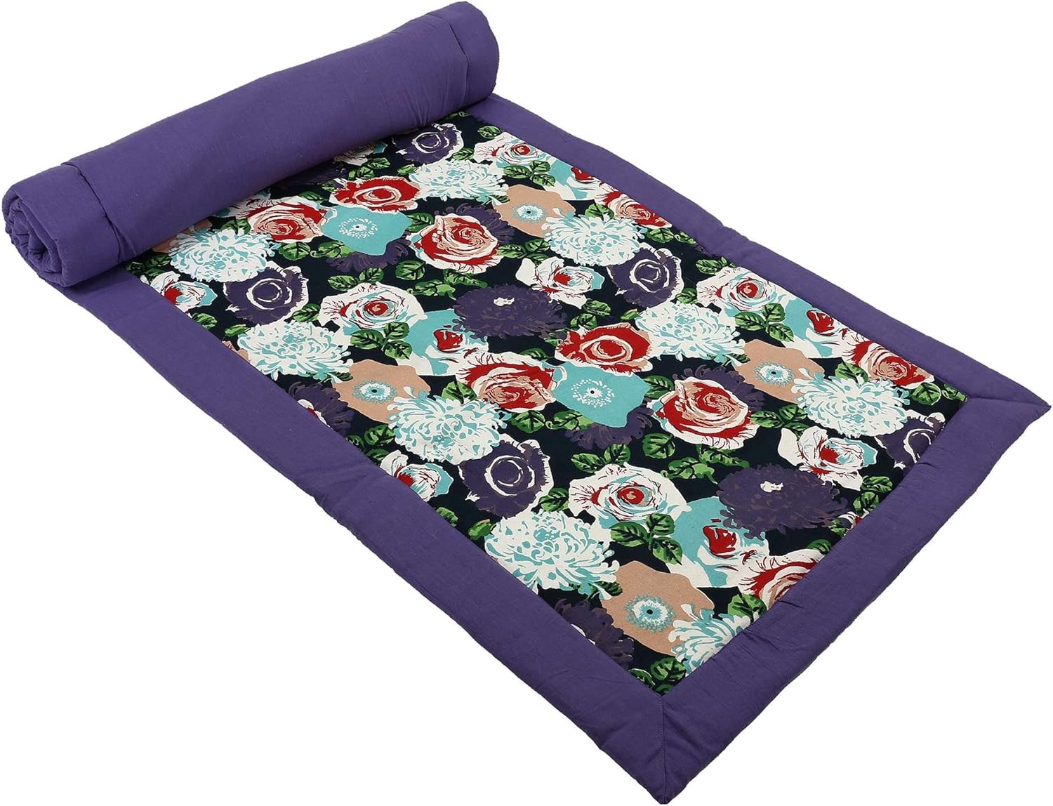 Amazon.com : Indian Meditation Yoga Mat Cushioned Cotton Handmade ...