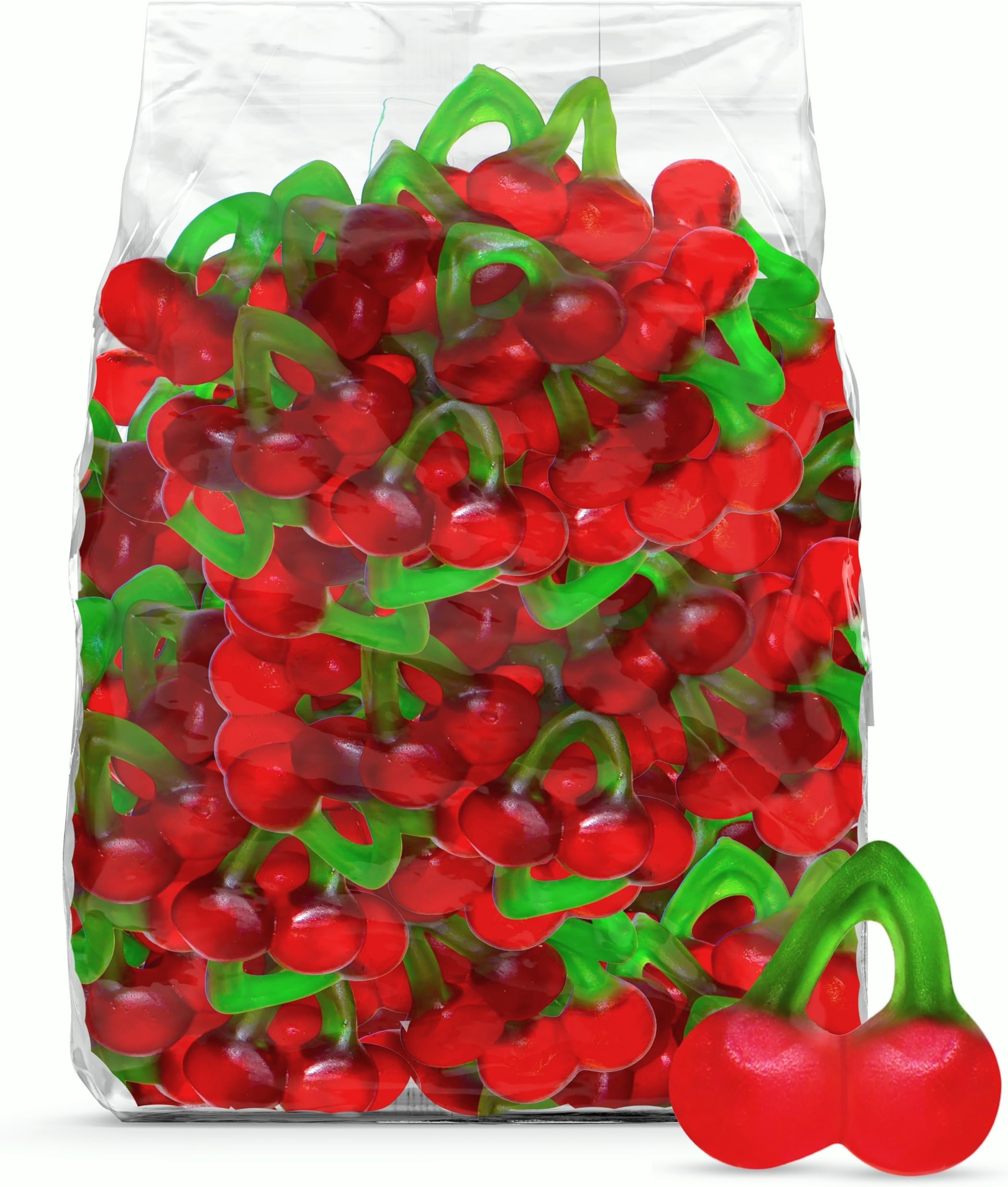 Amazon.com : HariboBulk Happy Cherries Gummy Candy 2 Pound Bag - Chewy ...