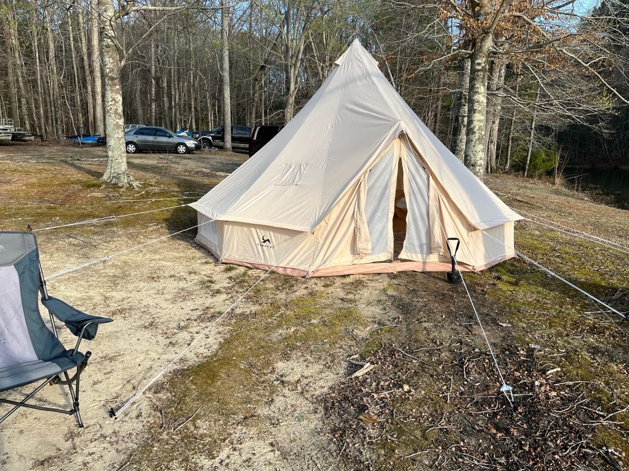 $50/mo - Finance MC TOMOUNT Canvas Tent Bell Tent Yurt with Stove Jack ...