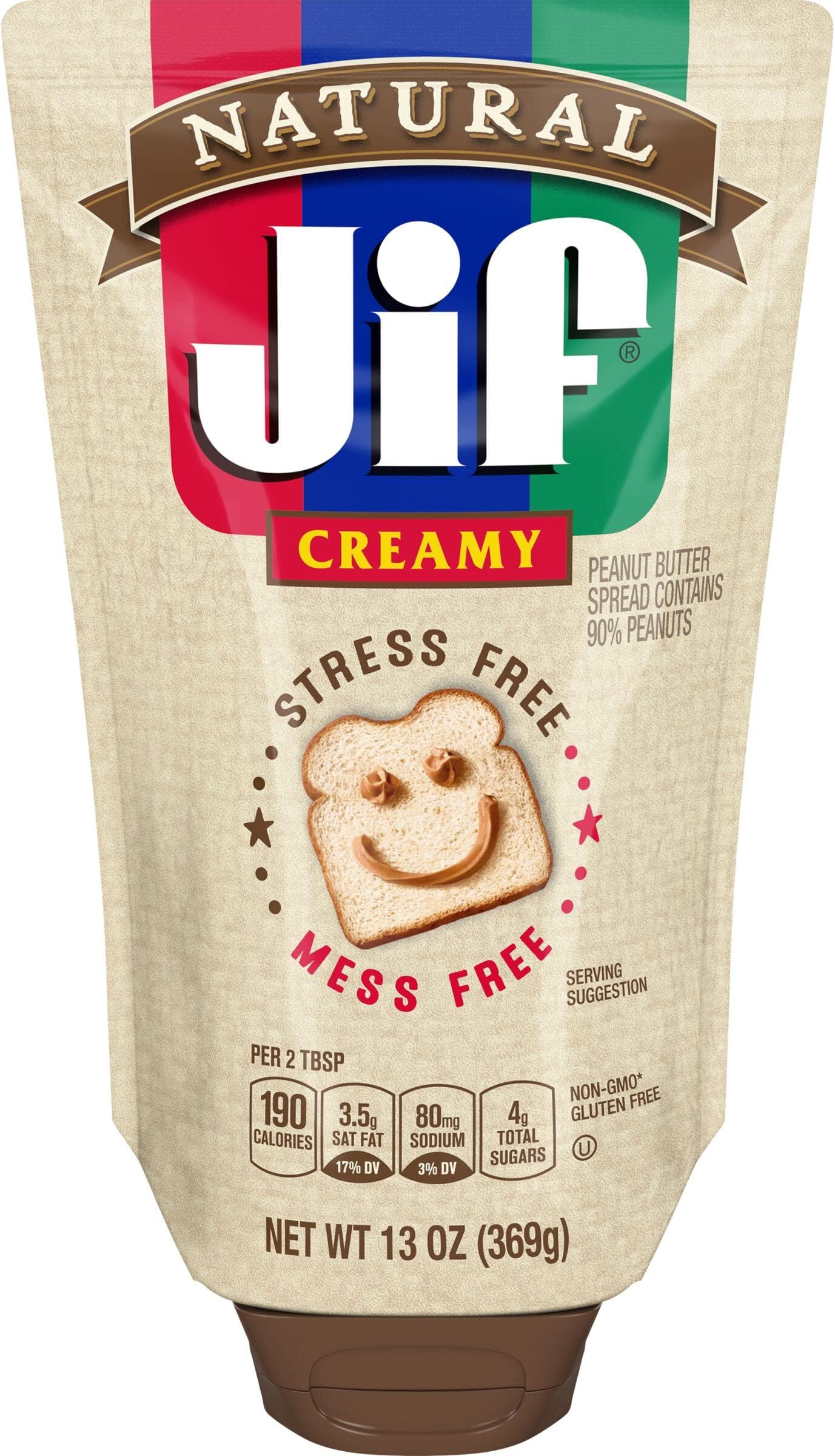 Amazon.com : Jif To Go Creamy Peanut Butter, 1.1 Ounce (8 Pack ...