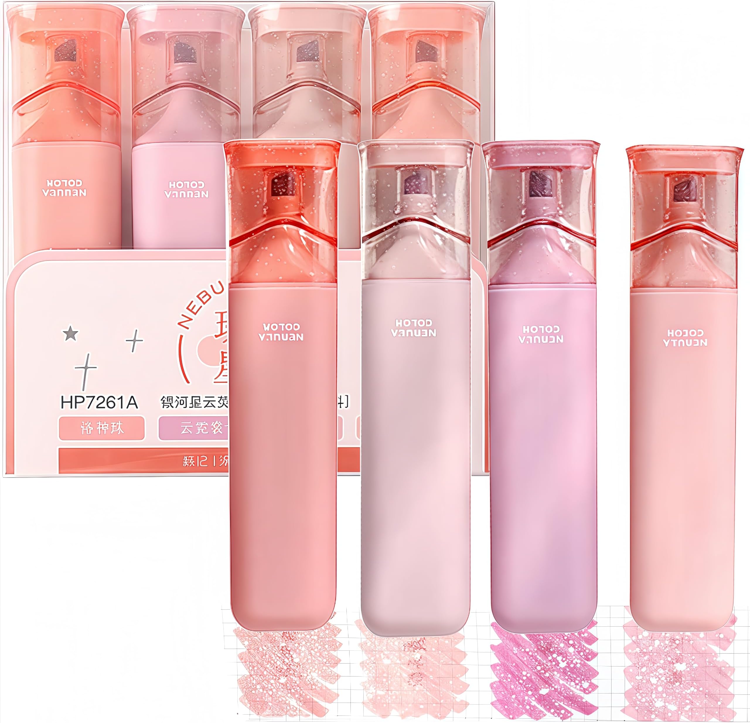 Lomeya 4PCS Highlighters - Glitter Highlighter Pens - Multifunctional ...