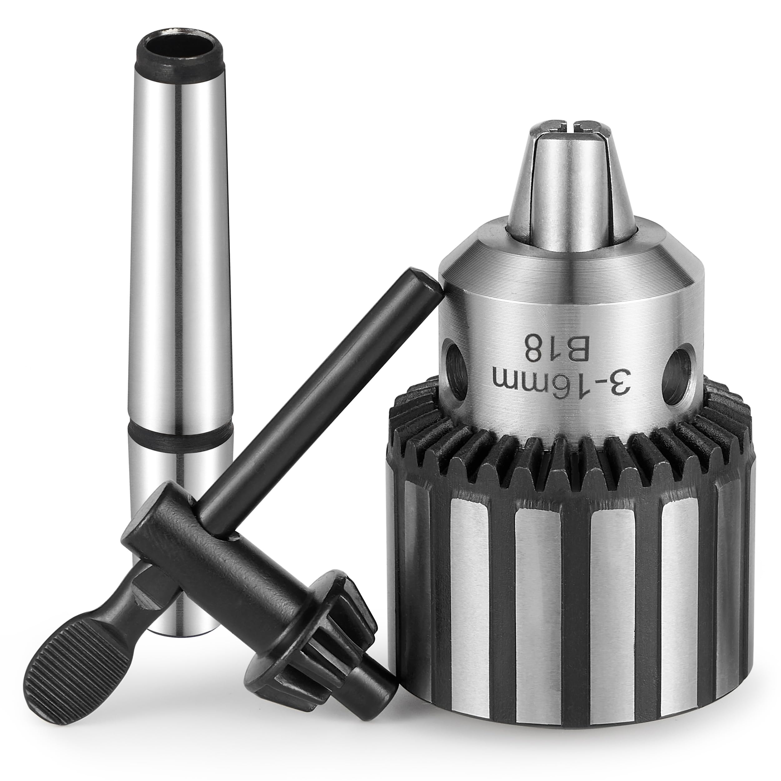 Eumtenr Heavy Duty MT2 Drill Chuck, 5/8" Capacity with #2 Morse Taper ...