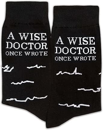 Amazon.com: Doctor Gifts, Funny Socks, ‘A Wise Doctor Once Wrote ...