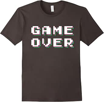 Amazon.com: Game Over Shirt Cool Gamer Gear : Clothing, Shoes & Jewelry