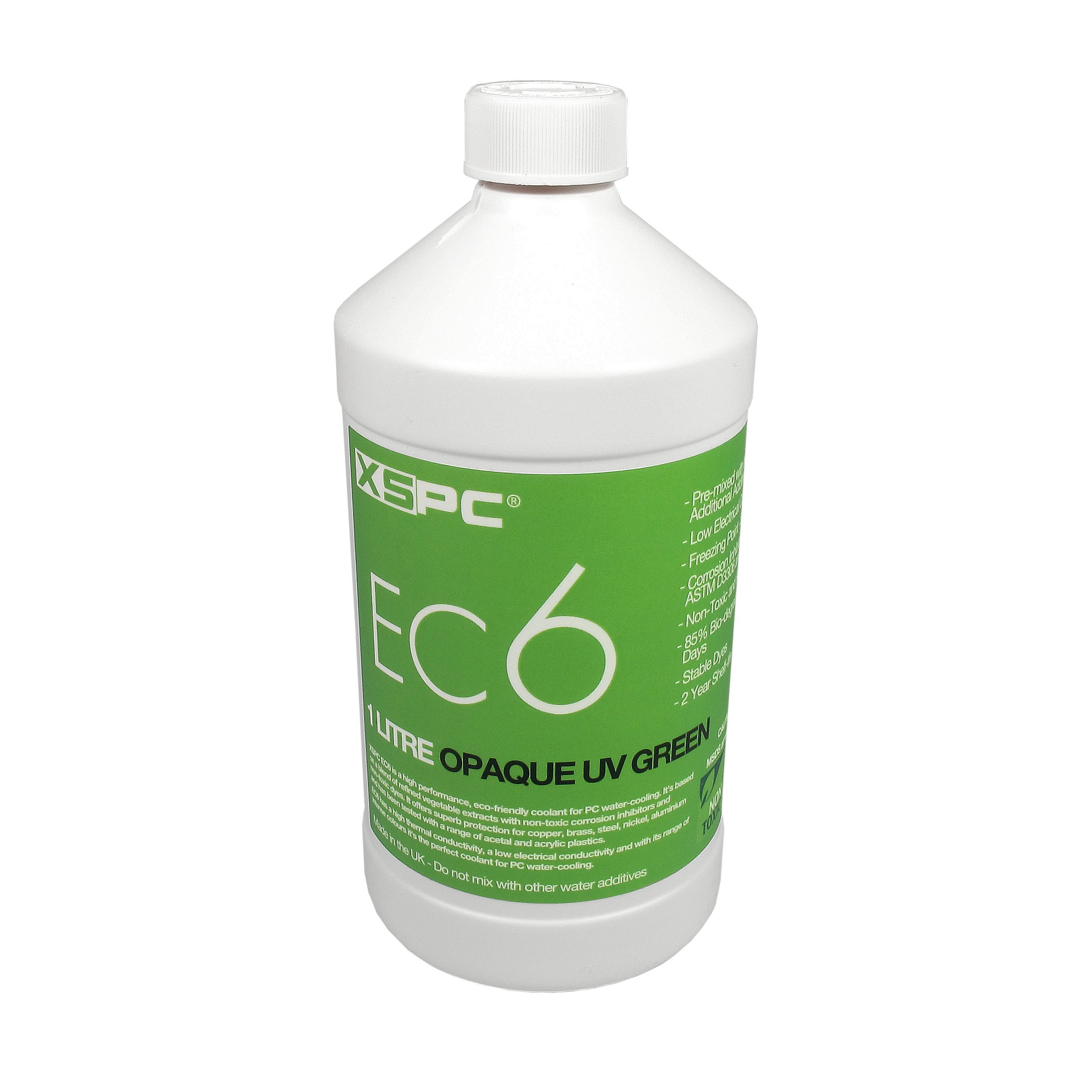 XSPC EC6 1000 ml Premix Opaque Water Cooling Coolant - Opaque UV Green ...