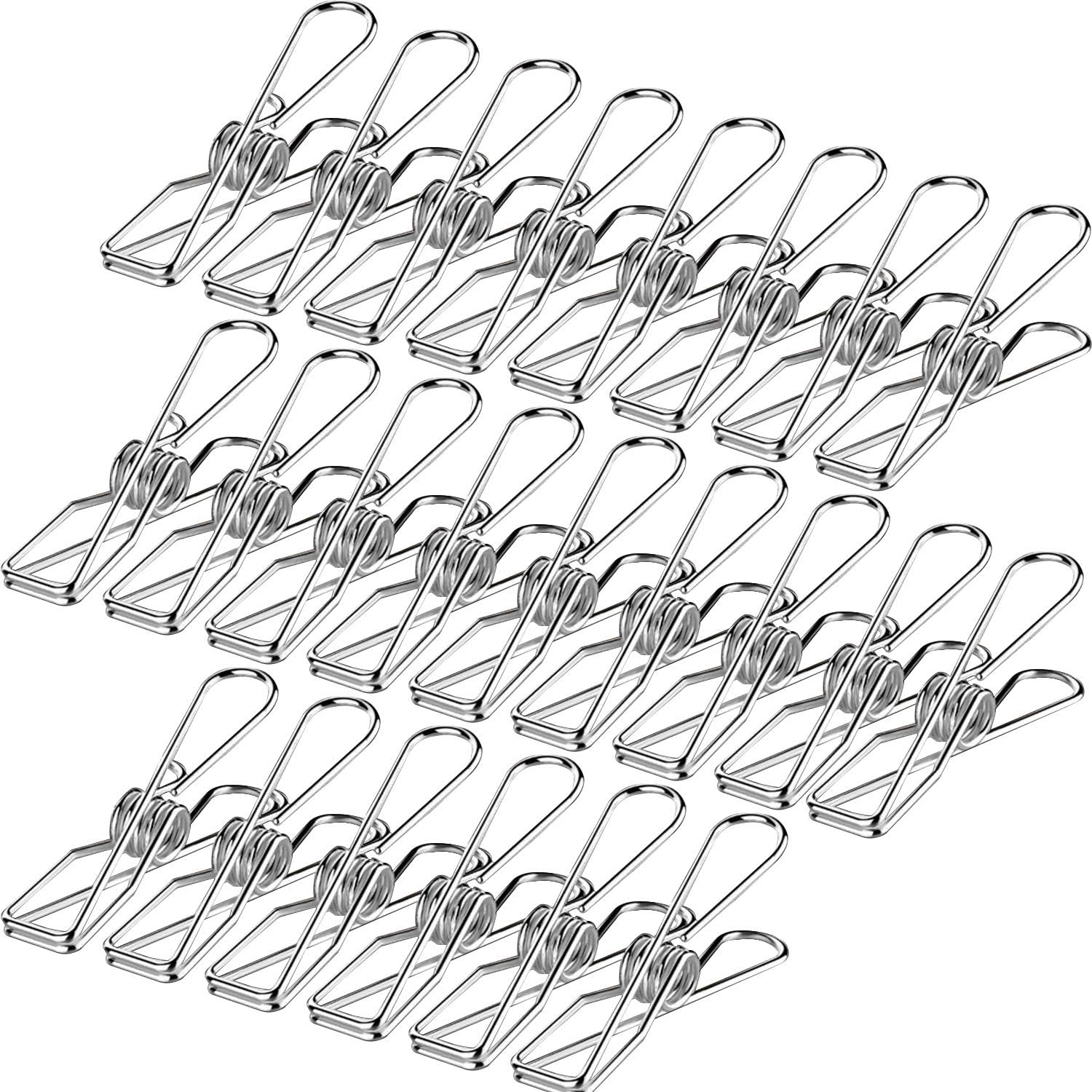 42Pack Stainless Steel Clothes Pegs 6Pack Beach Towel Clips with 36Pack ...