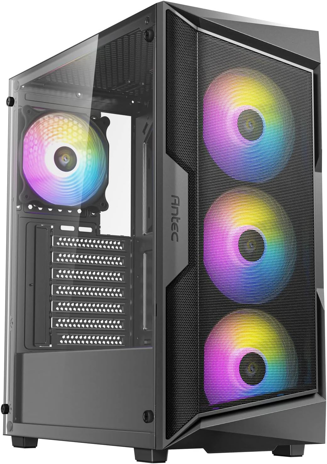 ANTEC AX61 Mid-Tower ATX Gaming Case with Mesh Front Panel, ARGB Fans ...
